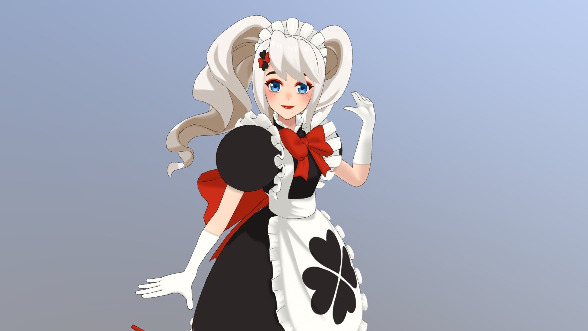 Clover Maid (Commission - VRChat) - 3D model by Ichla3D • (COMMISSIONS ...