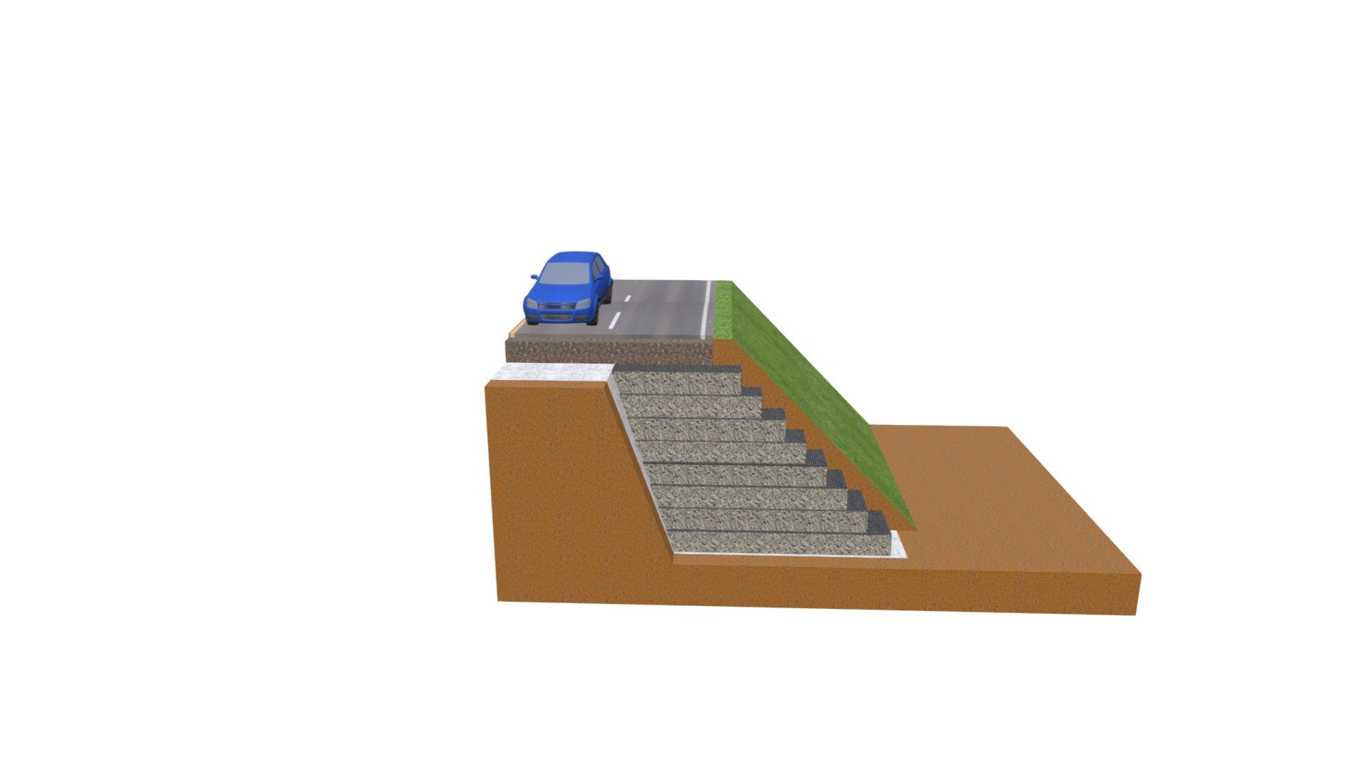 Coupe route MISAPOR geogrille - Download Free 3D model by jerome26 ...