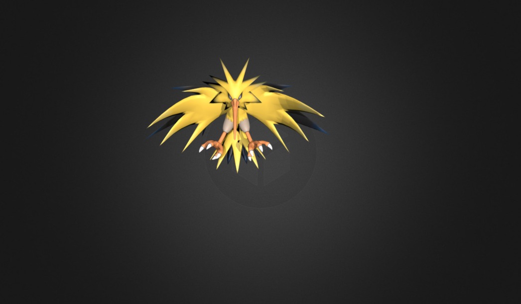 Shiny Zapdos IDLE - 3D model by editionman [3719229] - Sketchfab