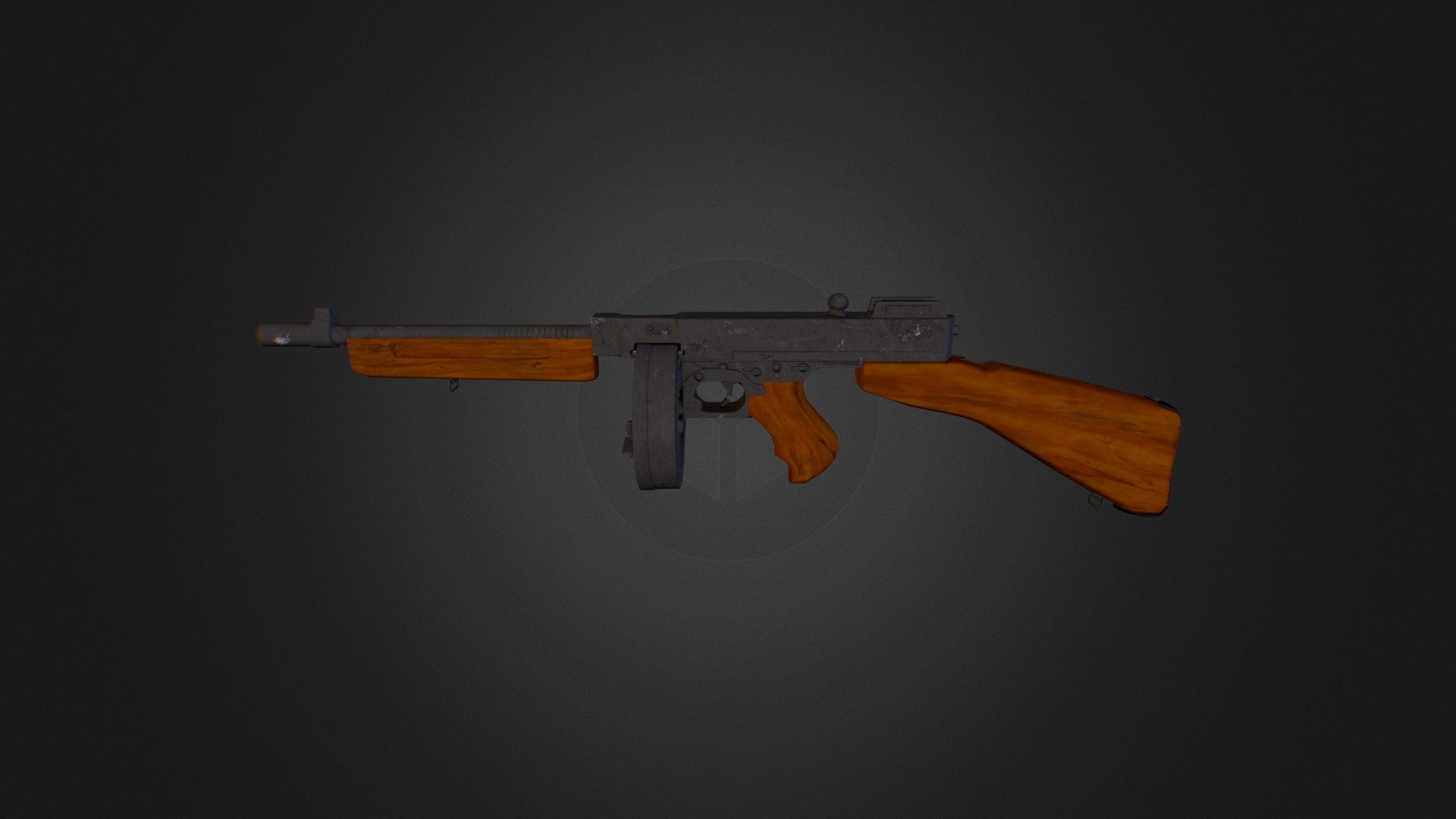 Tommy Gun - 3D model by mmrug [371a38d] - Sketchfab