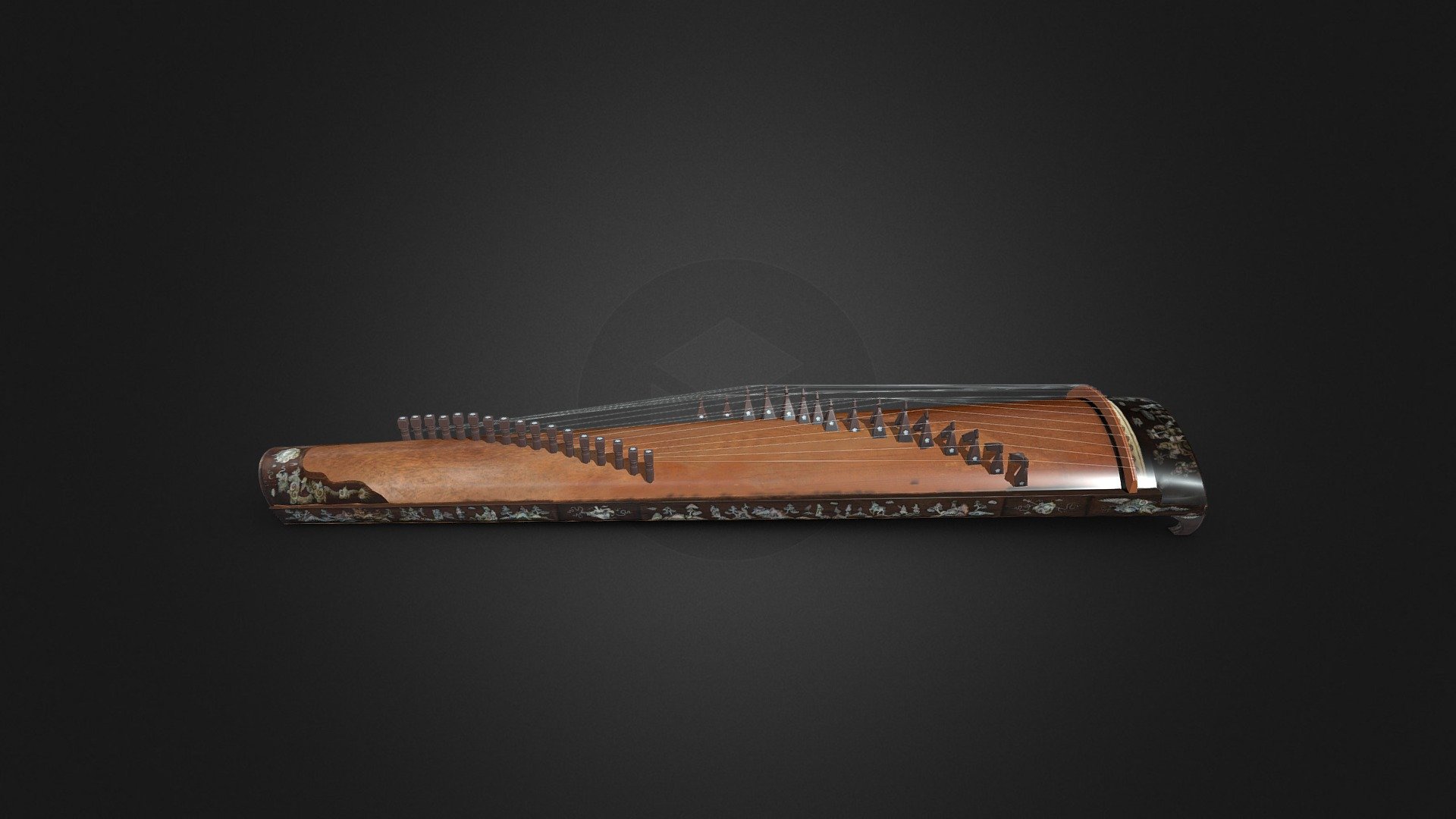 Đờn tranh - 3D model by Di sản văn hóa Việt Nam (@dd.design) [371ee67 ...