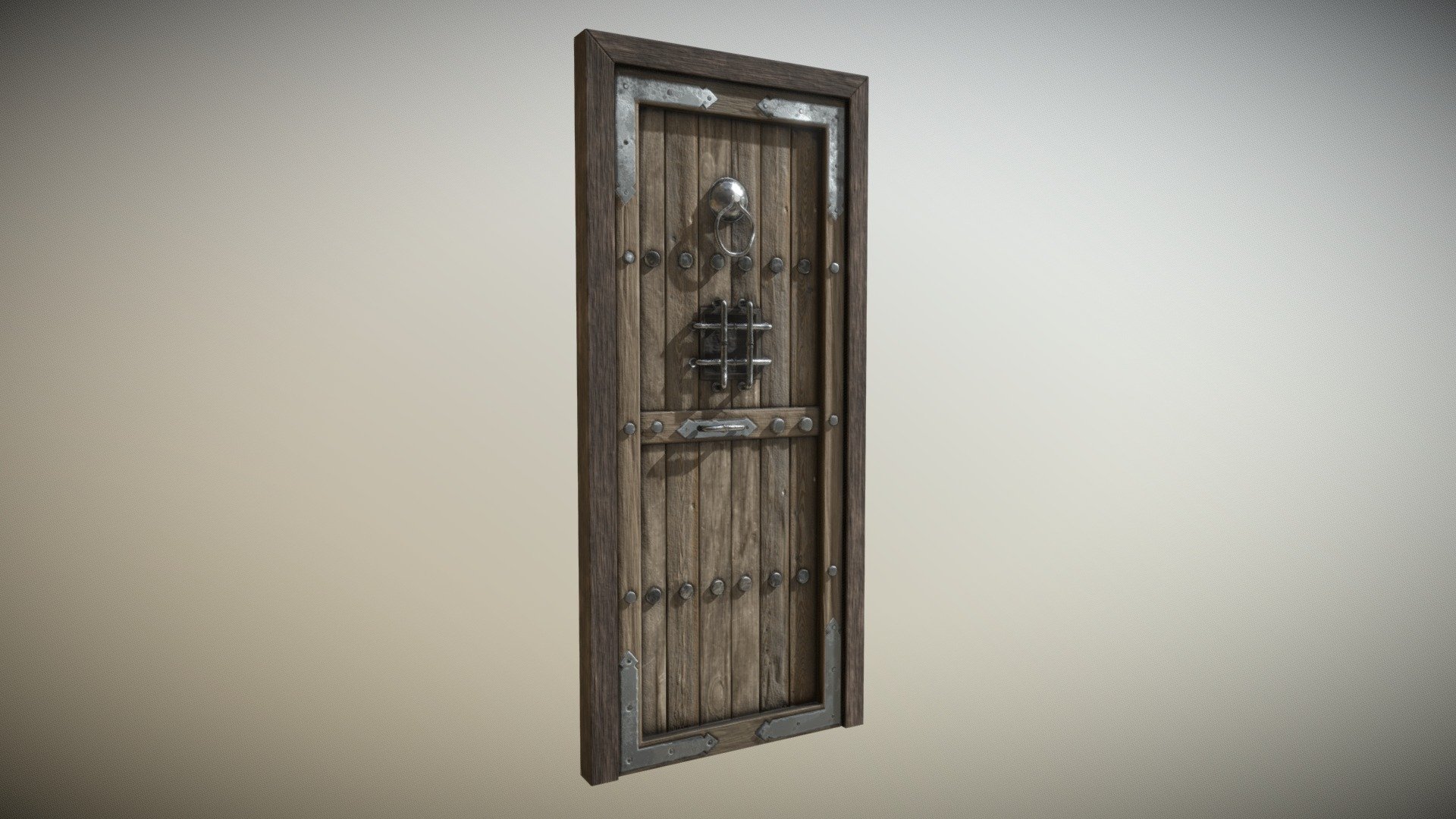 Medieval Door #1 - 3D model by Danel S. Sande (@danelsanchez) [371f372 ...
