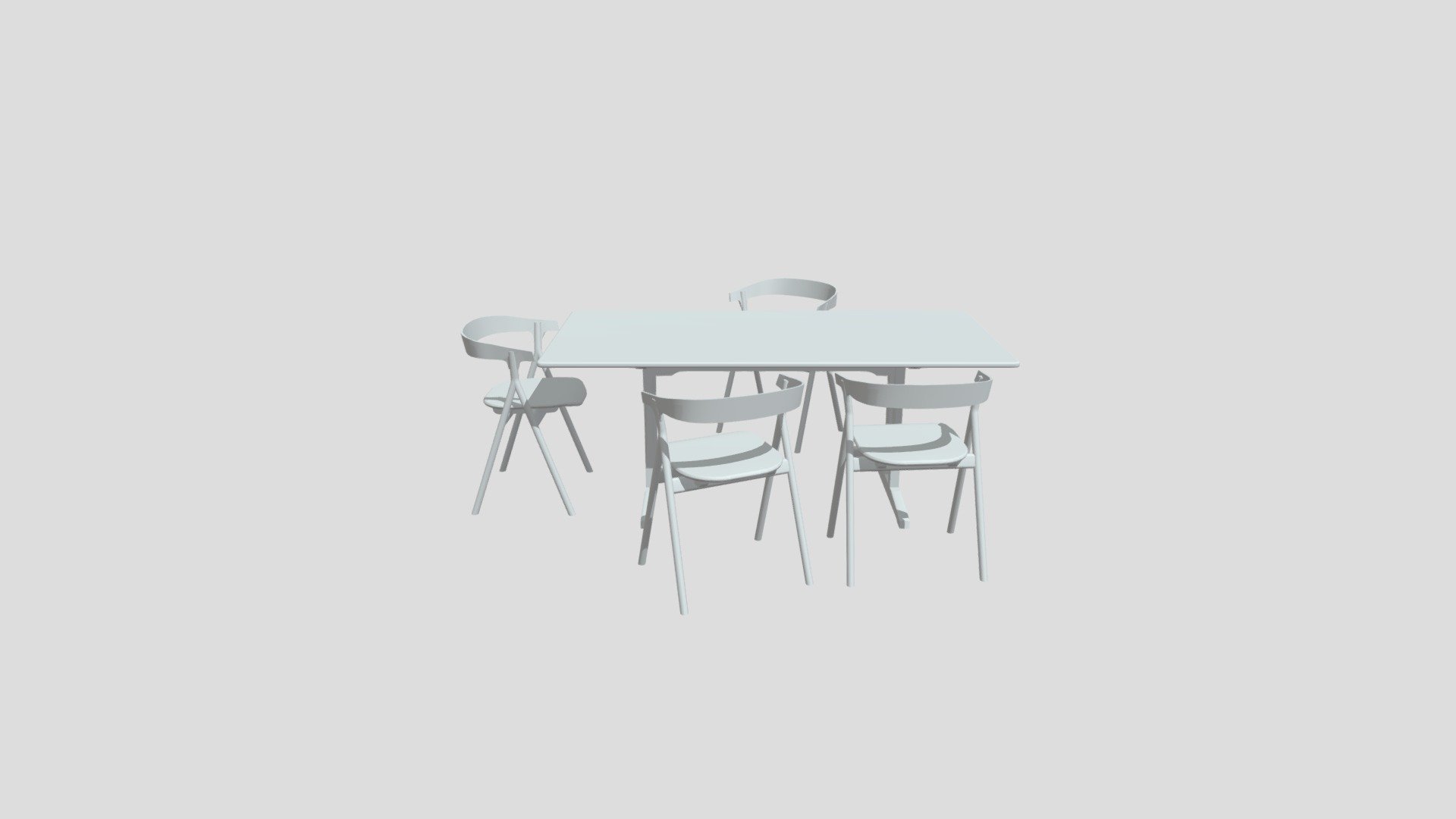 Dining Furniture Setup - Download Free 3D model by dangre-pine [371f40d ...