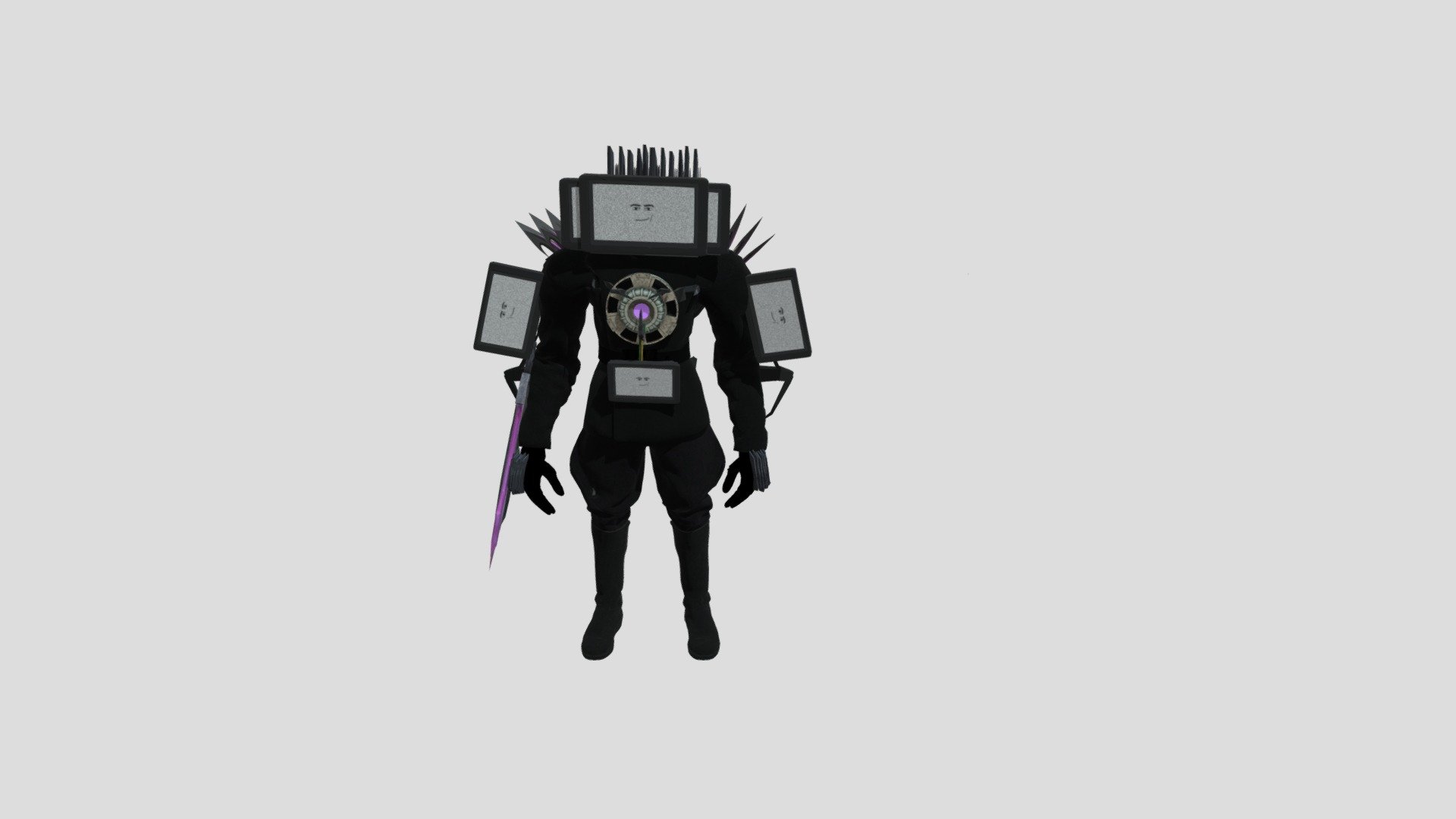 Tv_man_upgraded - 3D model by m4190223 [37248ed] - Sketchfab