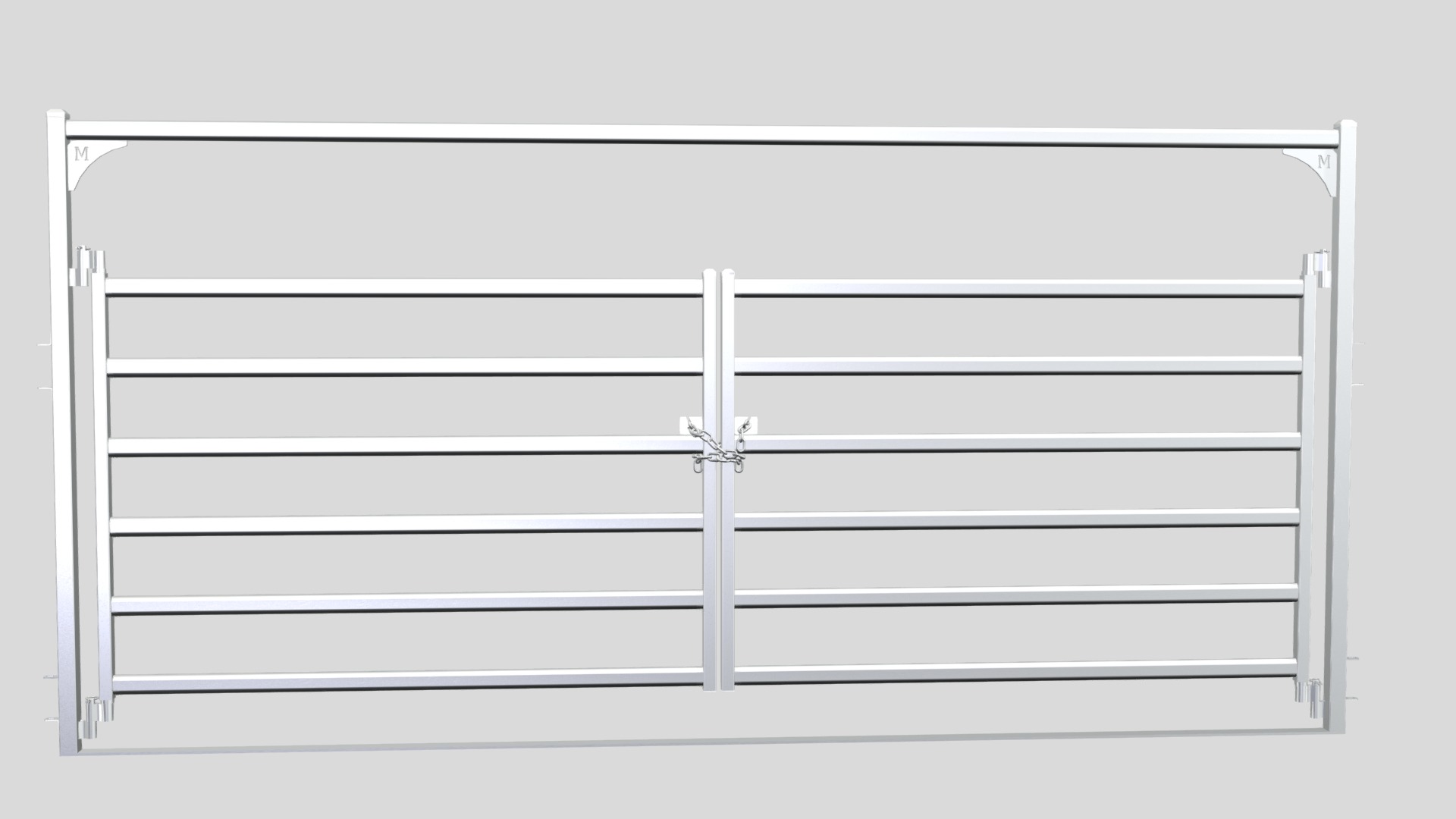 Cattle Master Double Gate in Frame - 3D model by metalcorp [372558b ...