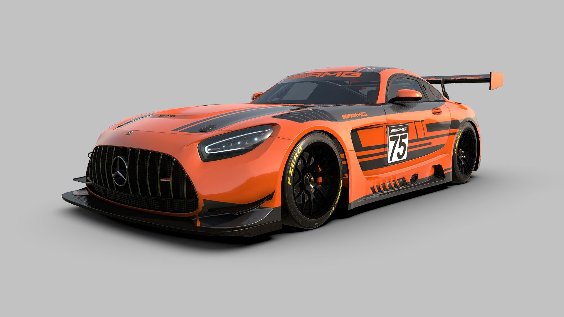 Mercedes_AMG_GT3 - 3D model by Elkandar [3727c29] - Sketchfab