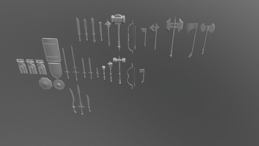 Weapons - 3D model by Barno [3728c2d] - Sketchfab