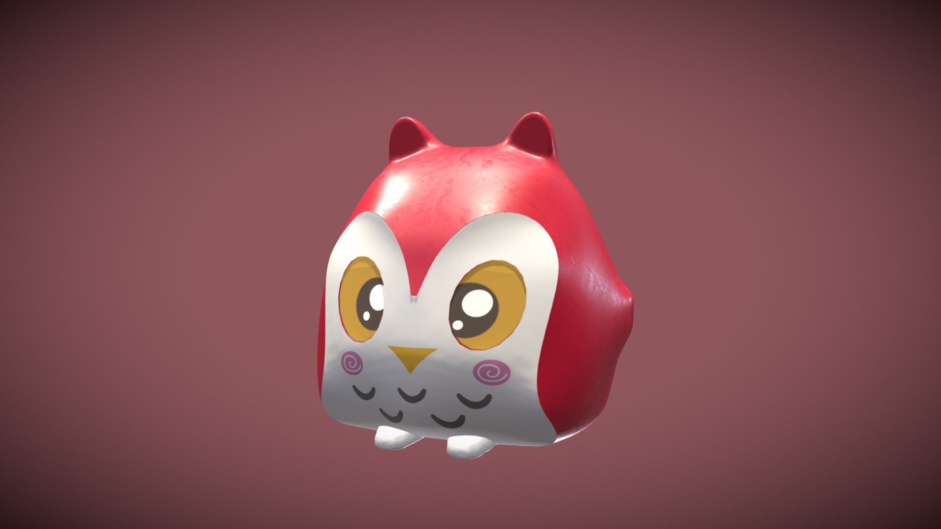 Pink Owl Toy Decoration - Download Free 3D model by ditovirnantio ...