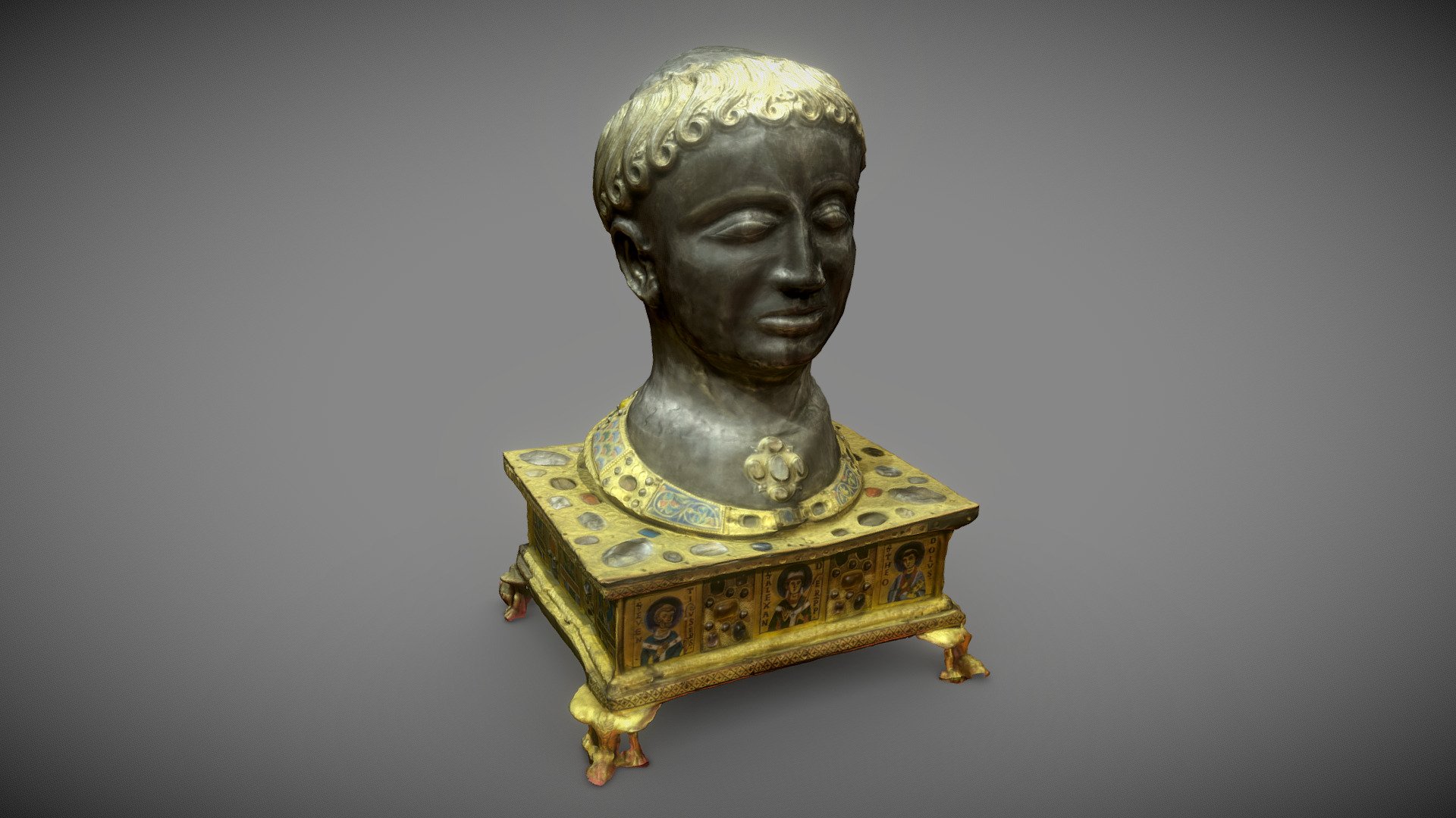 Reliquary head of the page Alexandre - Buy Royalty Free 3D model by ...