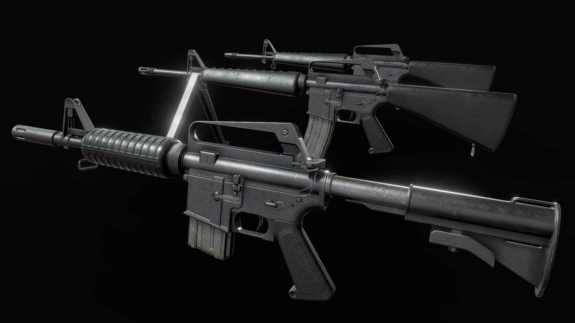 M16A1 Collection - Buy Royalty Free 3D model by CHooverShrimp [3730a1e ...