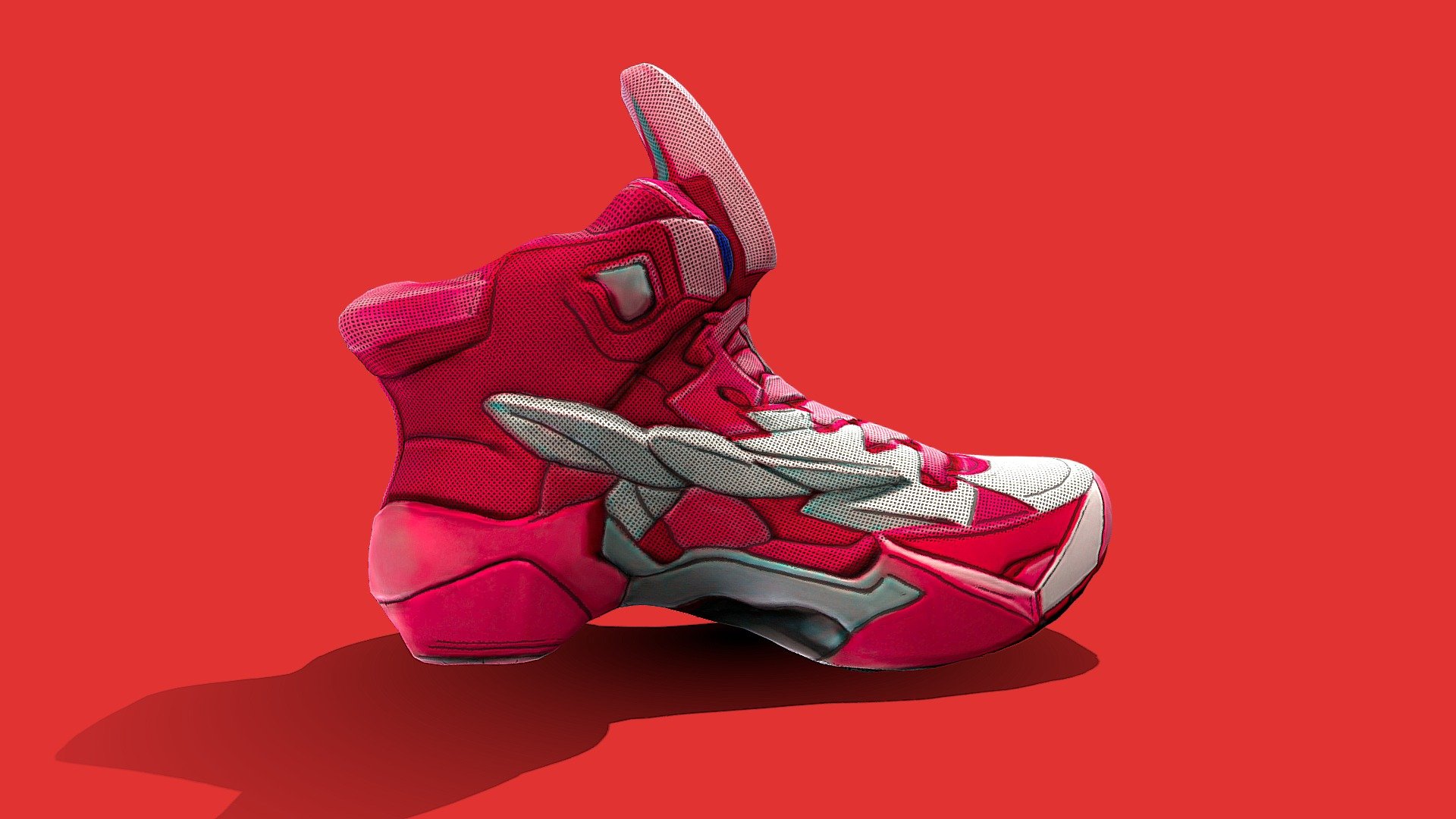 sneakers Red - 3D model by interaction [3730f90] - Sketchfab