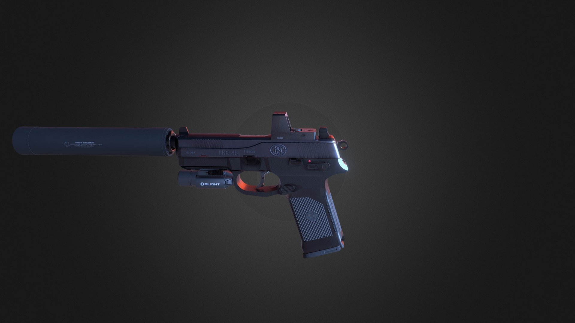 FNX-45 Tactical (Factory New) - 3D model by banshee (@olly-horde ...