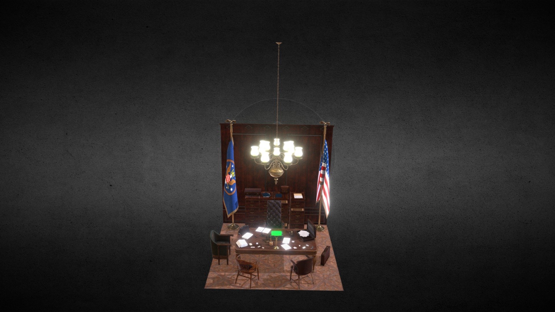 Negotiation room - 3D model by Alex.Kos [373419b] - Sketchfab
