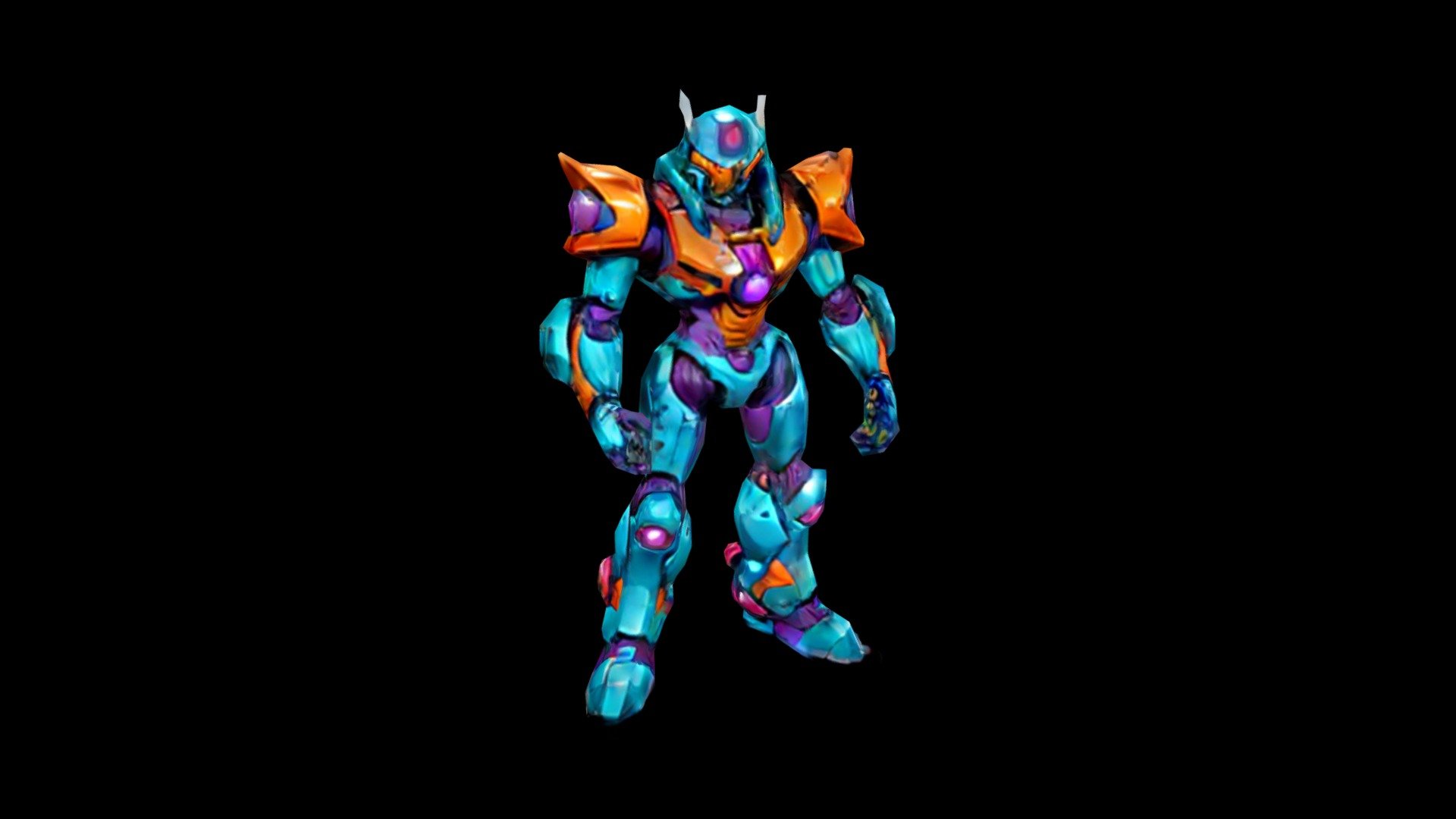 "The impressive and colorful Cybersuit robot sta - Download Free 3D ...