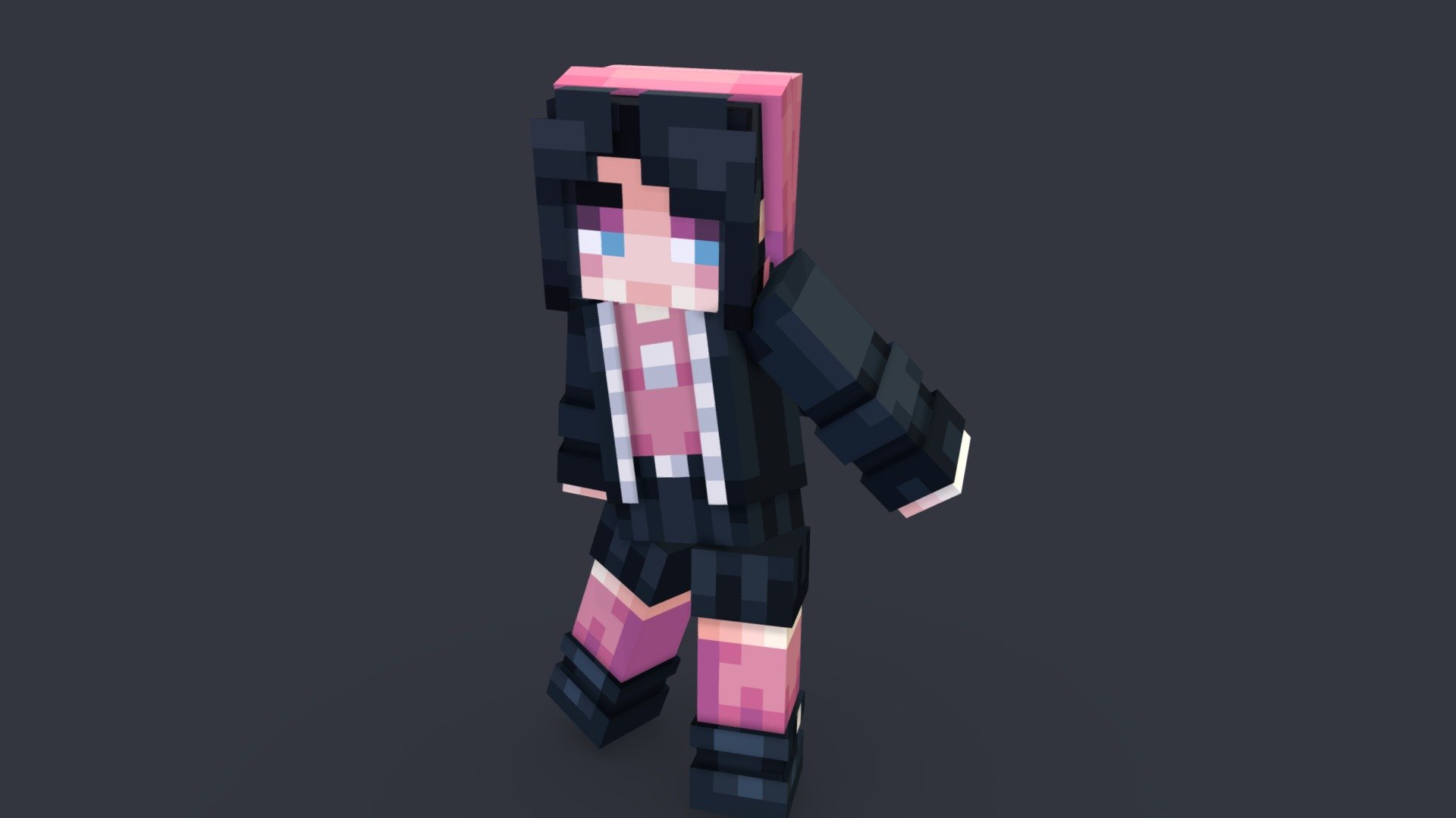 Pink Girl - 3D model by RustyReddRoses [3735d96] - Sketchfab