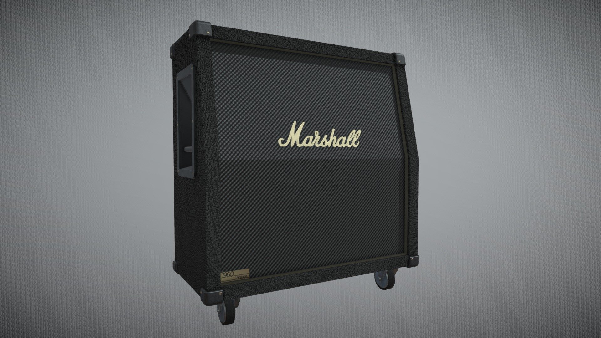 Marshall 1960 Vintage Amplifier - 3D model by zeroxsculpts [3736e86 ...
