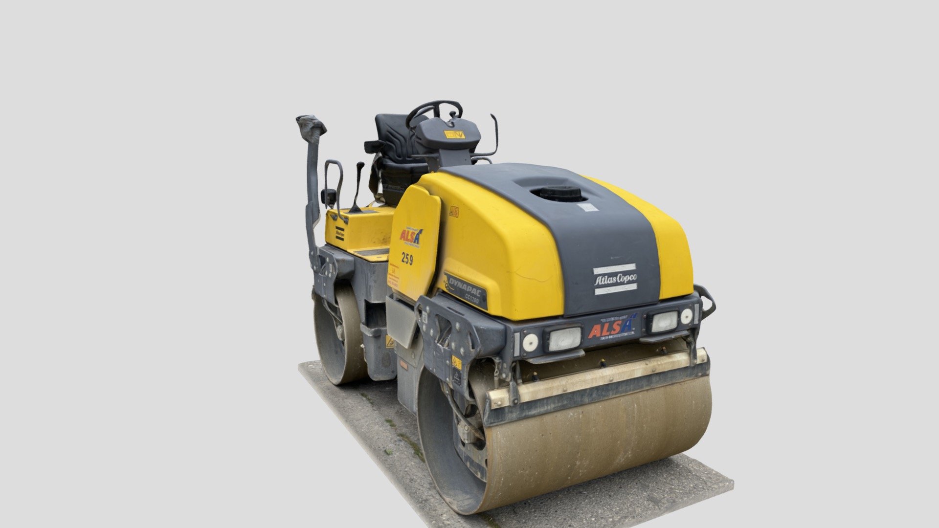 Steamroller - 3D model by GravityB [37378ed] - Sketchfab