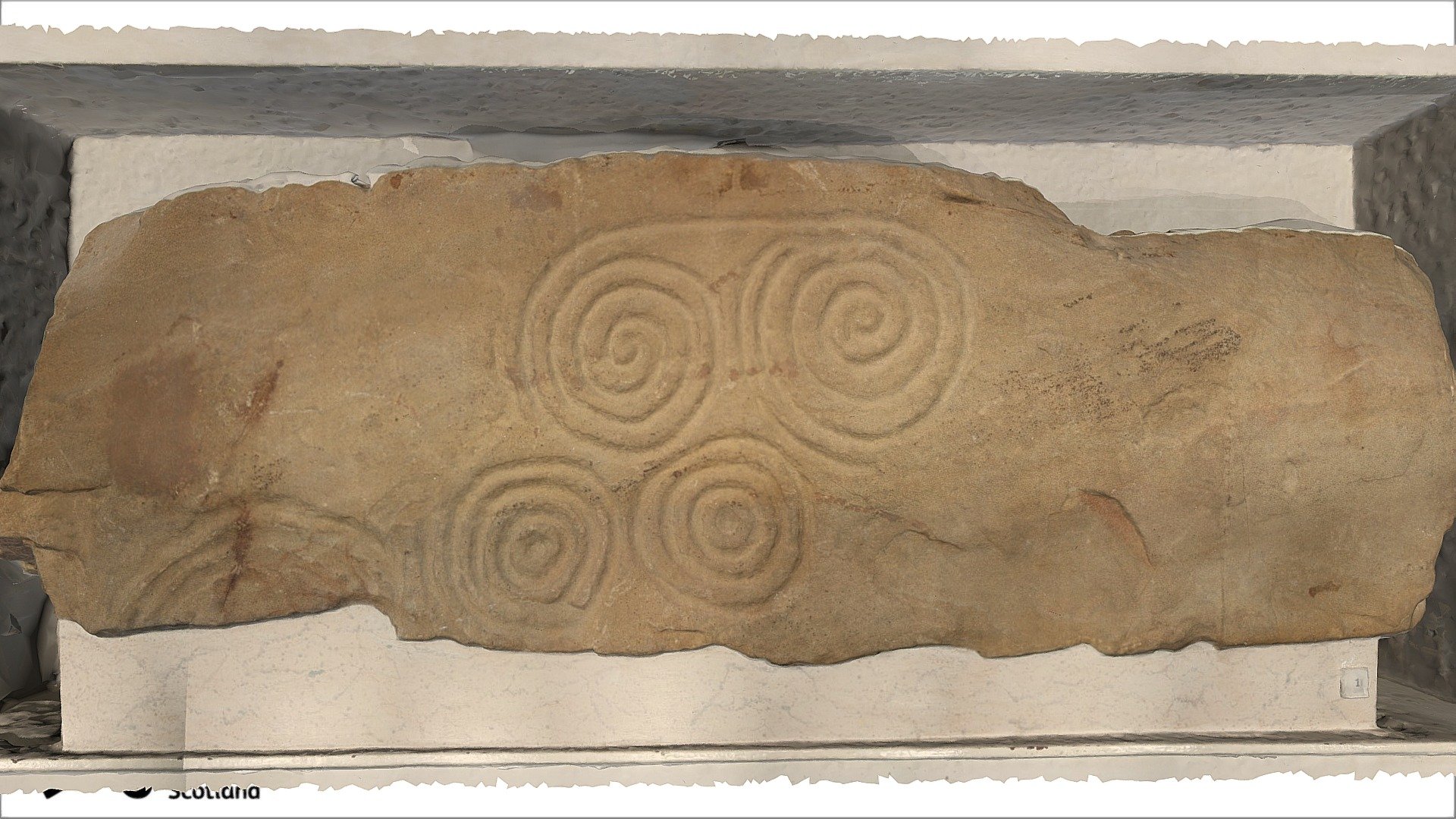 Decorated Lintel, Eday Manse, Orkney - 3D model by National Museums ...