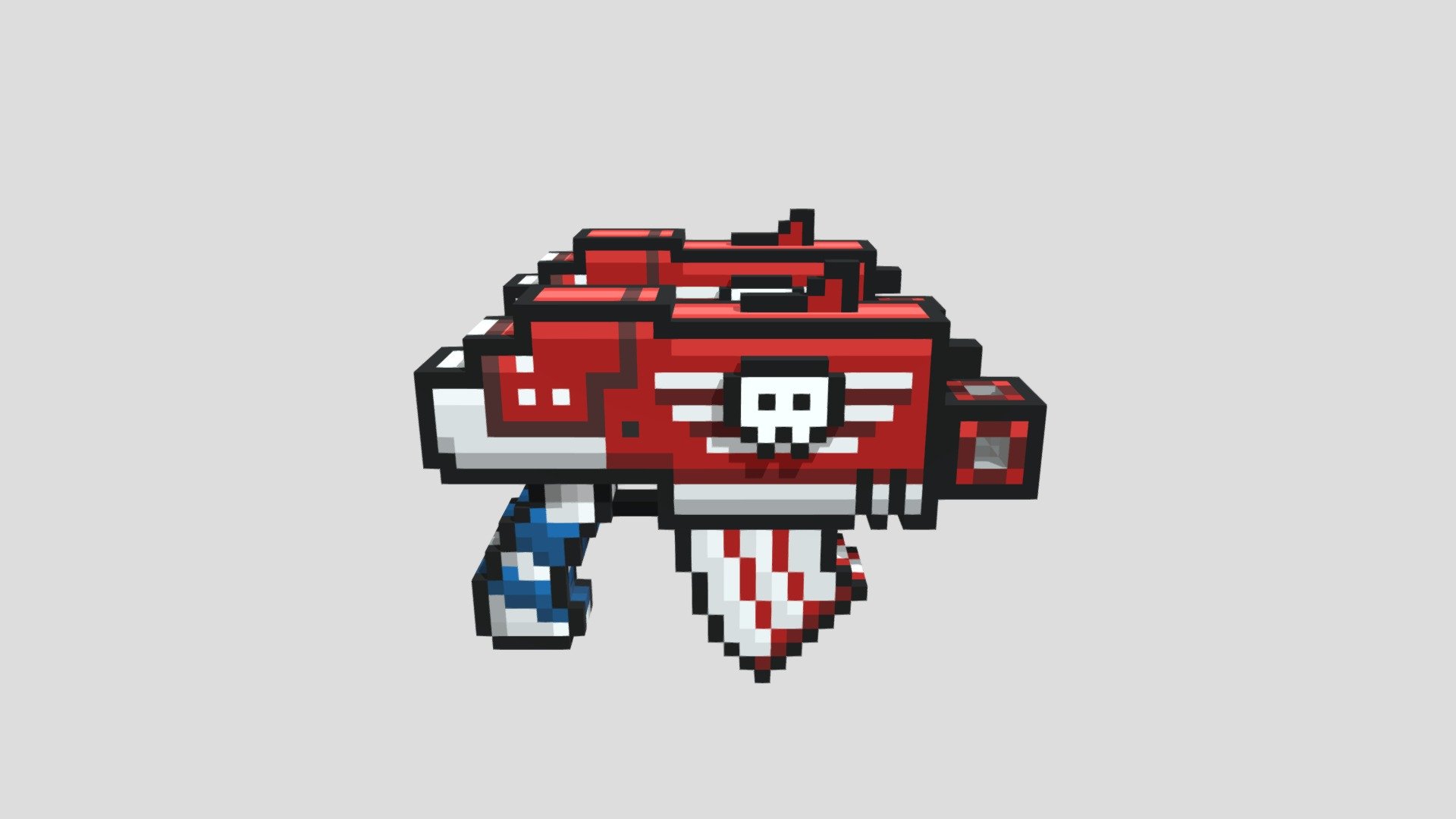 Dual Machine Guns Model Pixel Gun 3D - Download Free 3D model by ...