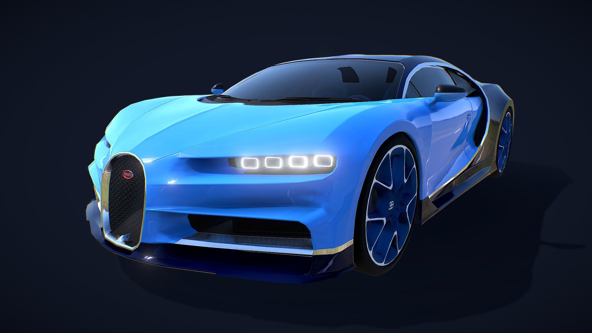 Free Bugatti Chiron - Download Free 3D model by ALIEEEN [374890e ...