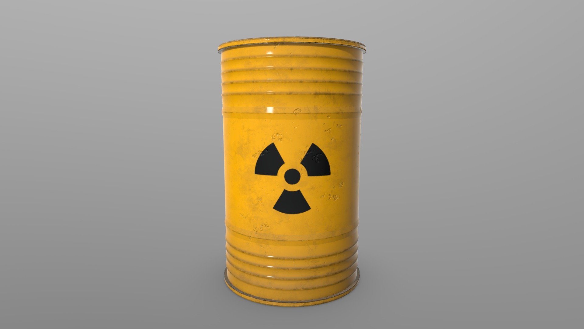 Radioactive Barrel Mid-Lowpoly - - Download Free 3D model by ...