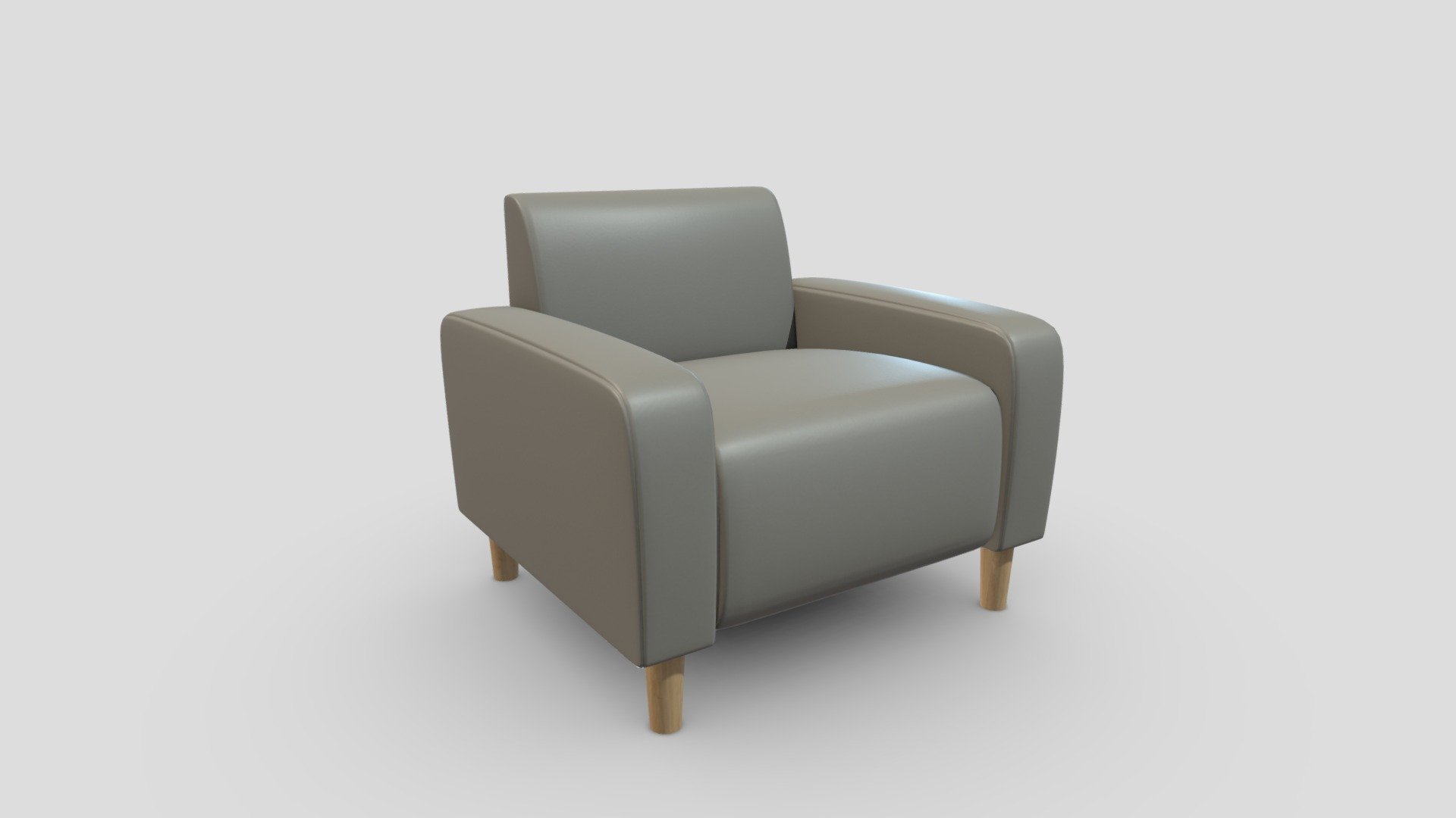 Pico 1 person artificial leather sofa - Buy Royalty Free 3D model by ...
