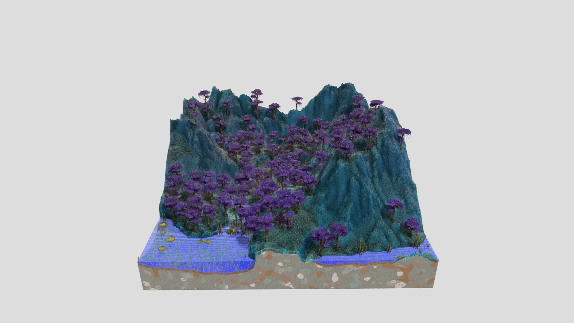 Blue Forest 512x512 - 3D model by Senior Studios (@seniorstudios ...