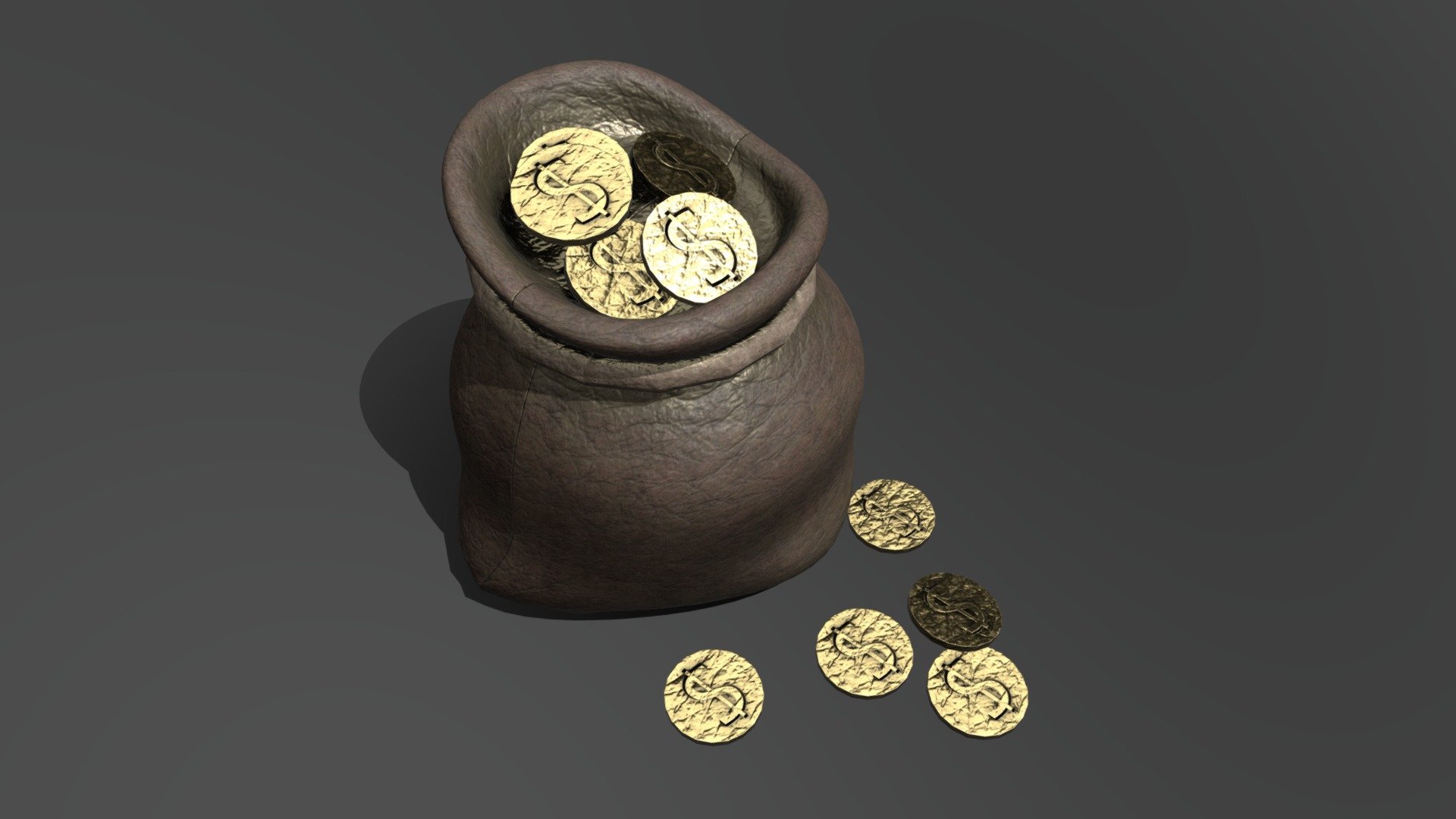 coin bag - 3D model by wooooopu [374ecfd] - Sketchfab