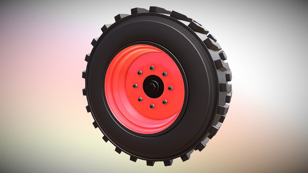 Wheel - 3D model by AahzBrut [37505b1] - Sketchfab