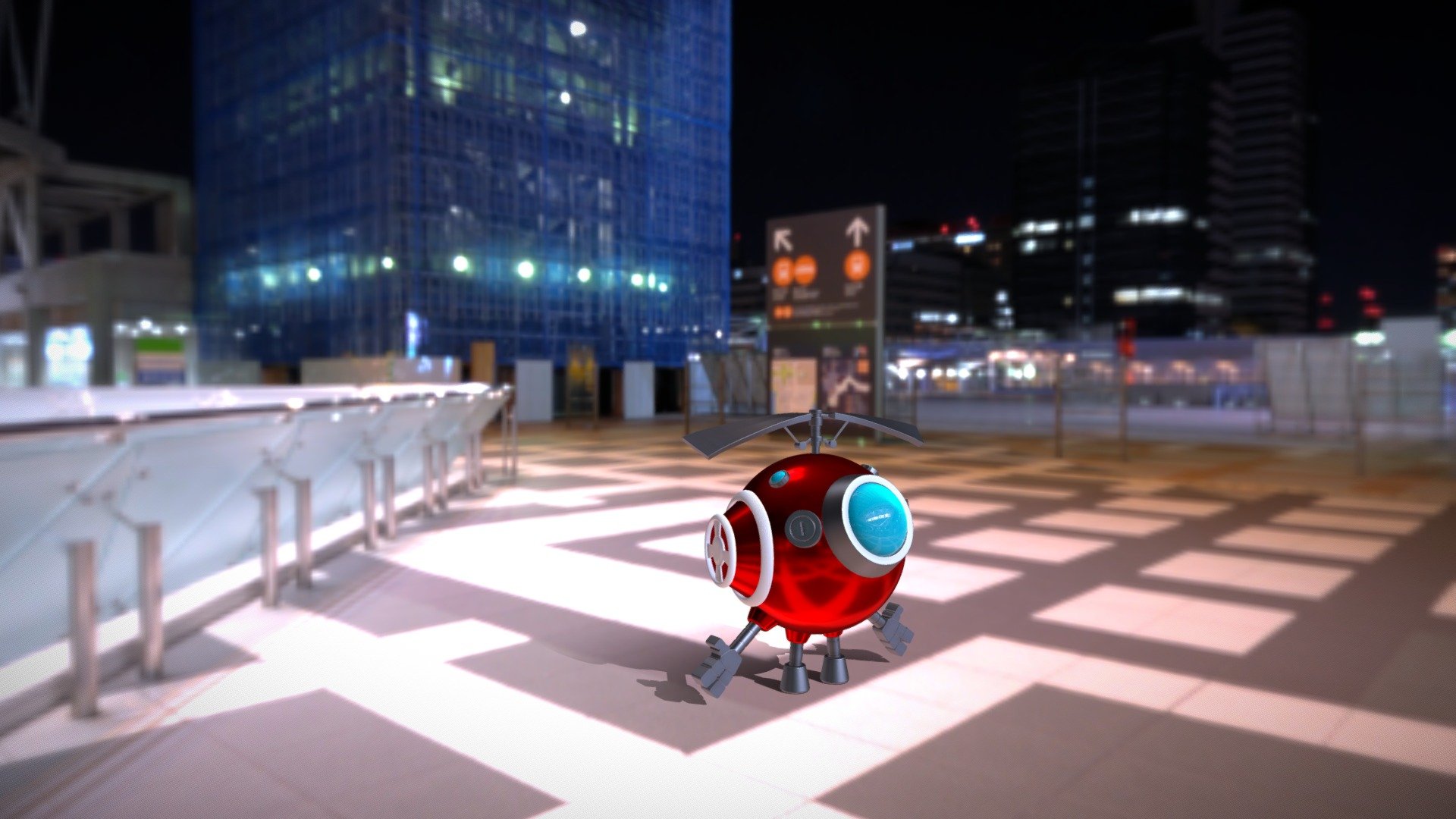 Fly Bot Animated - 3D model by navarro.tenyo [37507a0] - Sketchfab