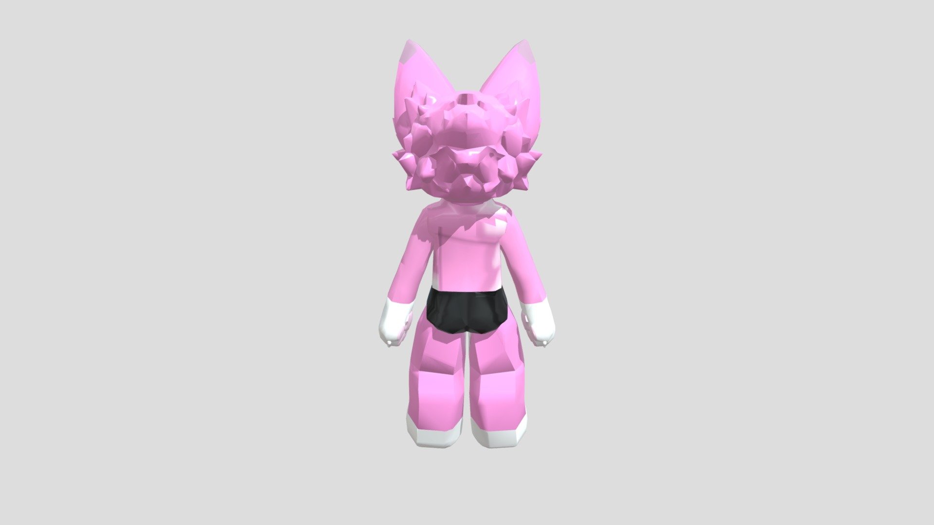 Pink Kemono Fox - Download Free 3D model by Pro_cat555 [37518e5 ...