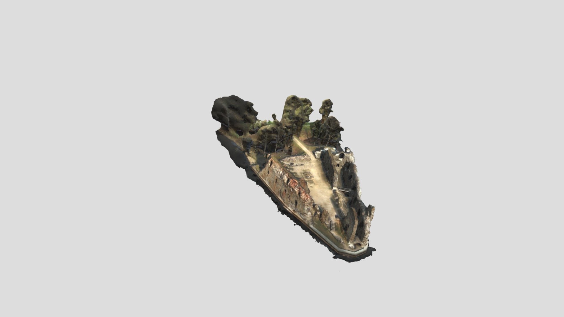 Kokneses pilsdrupas - 3D model by EC (@eriks.civzelis) [3751e6e ...