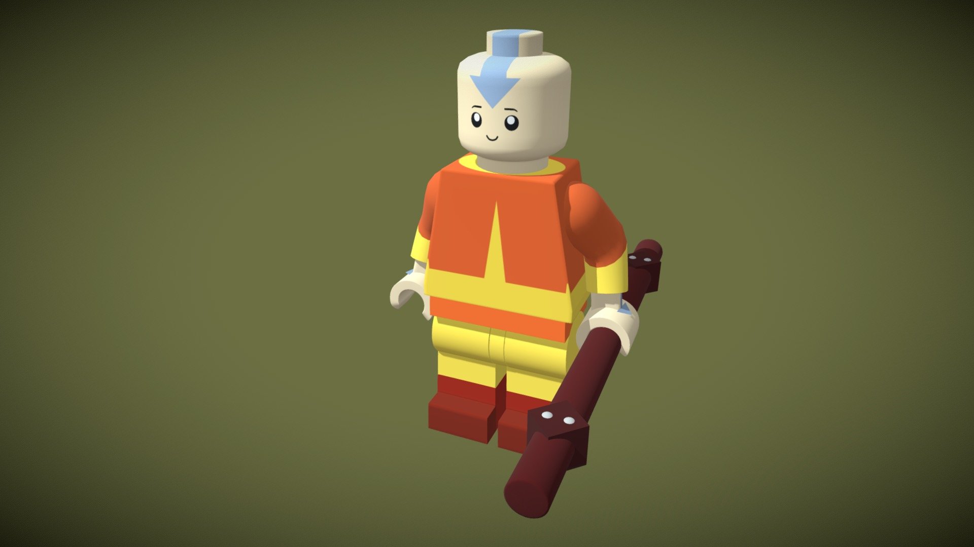 Aang Lego Minifig - 3D model by just918 [37525ca] - Sketchfab