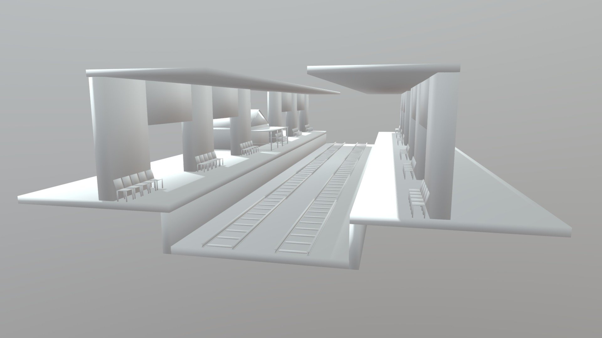 Train Station - 3D model by HDeihle11 [37528be] - Sketchfab