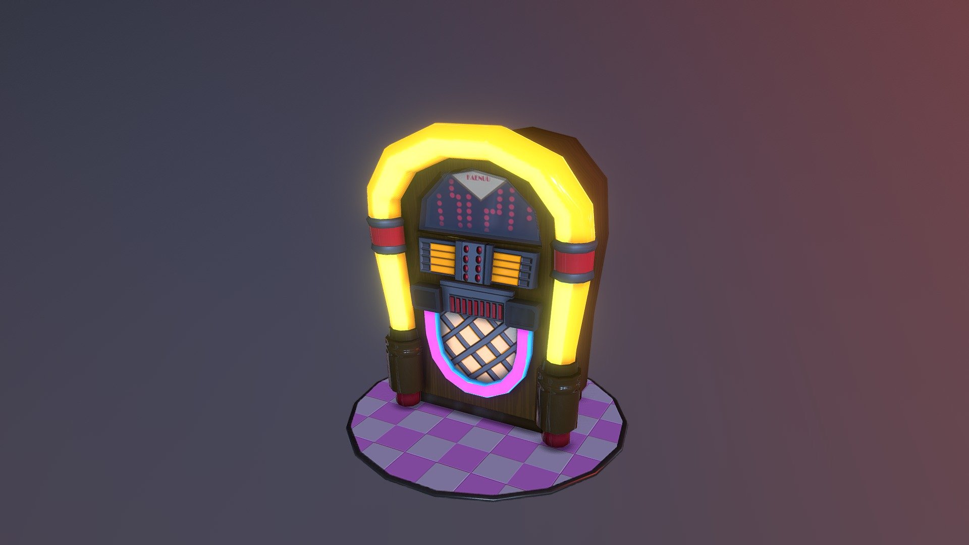 Jukebox - 3D model by SanniRahkola [37529c6] - Sketchfab
