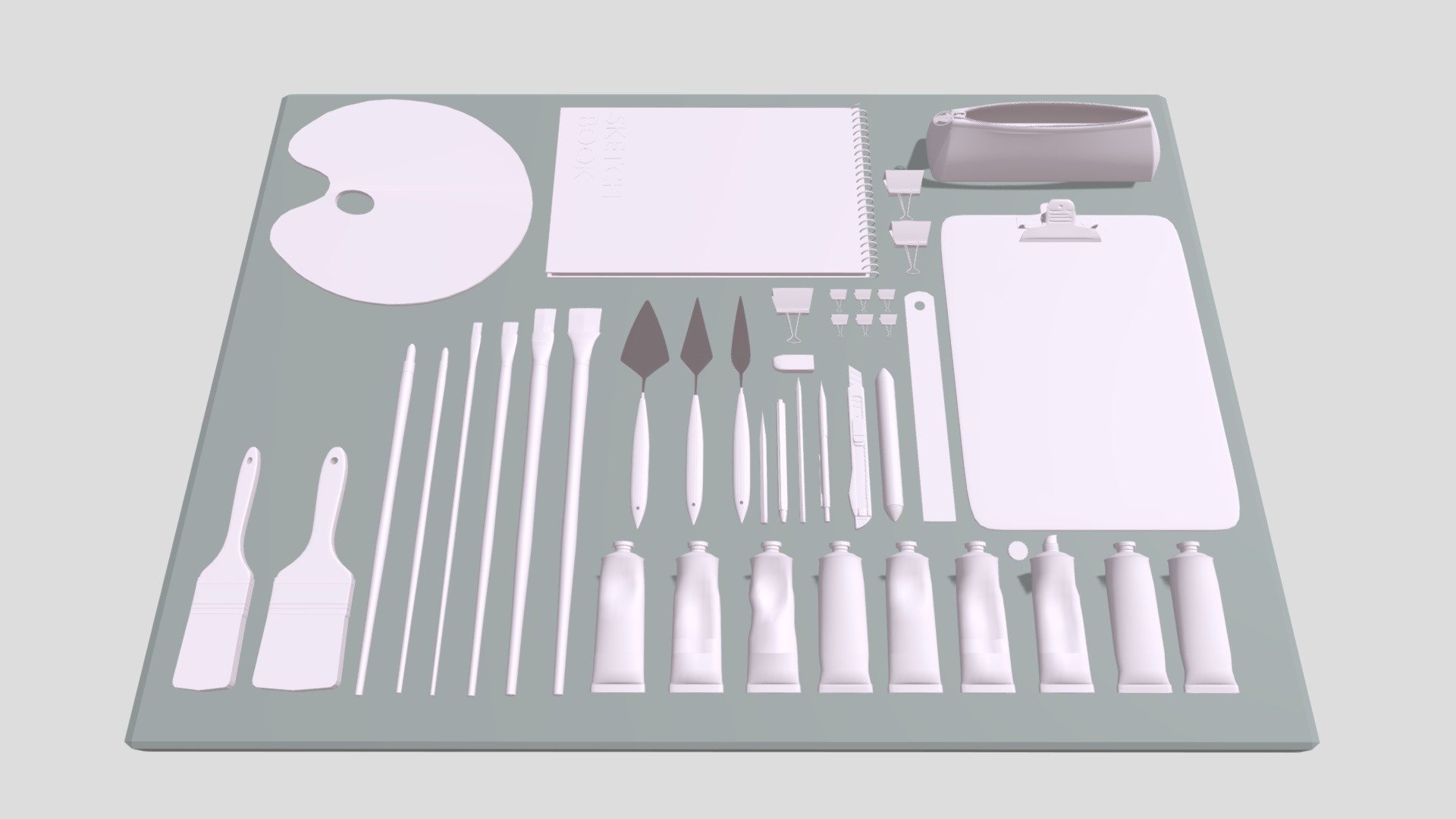 Painter Tools-Part 2 - Download Free 3D model by Mina.M (@minamahmoodi ...