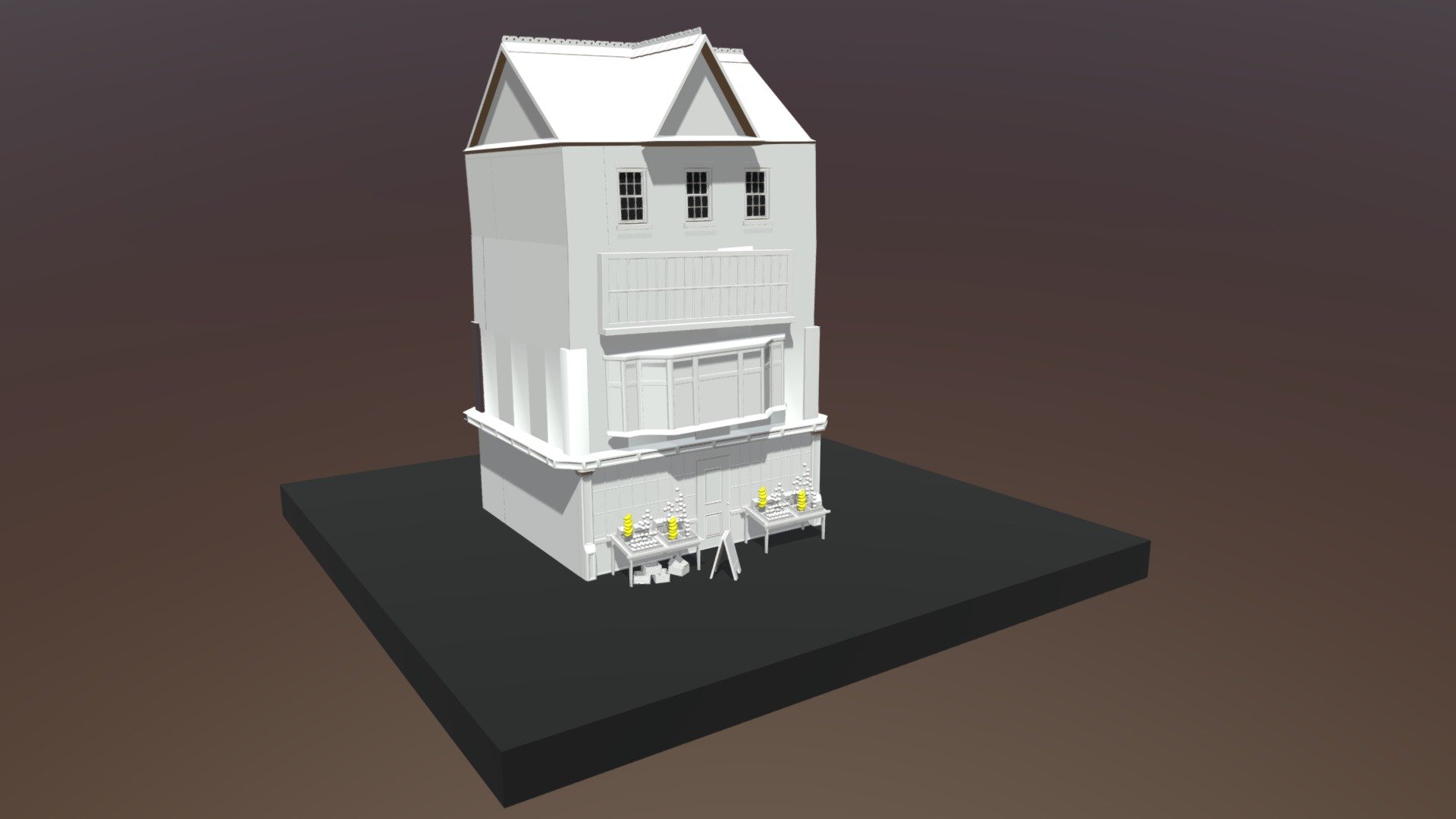 Victorian Building - 3D model by JessBonser [3756420] - Sketchfab