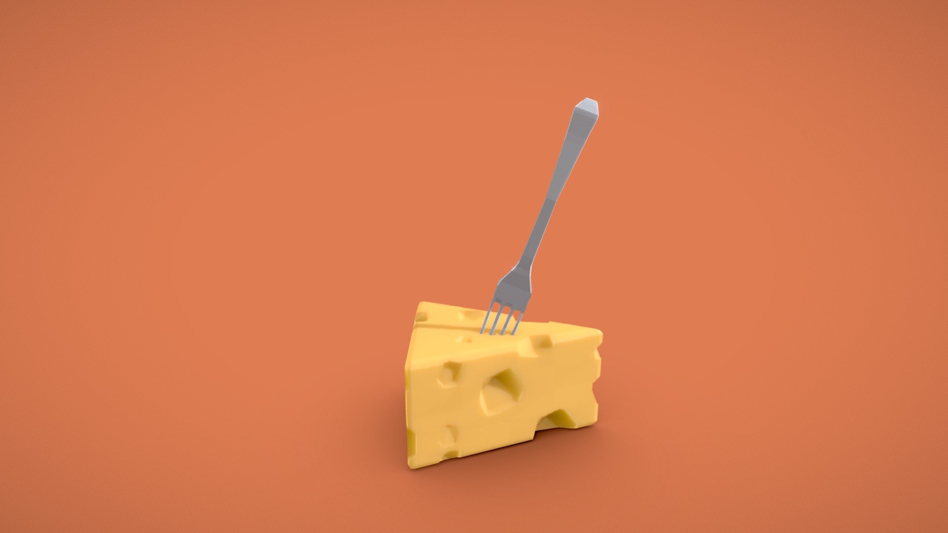 [3] Low Poly Cheese and Fork - 3D model by biozthewizard [3758ca9 ...