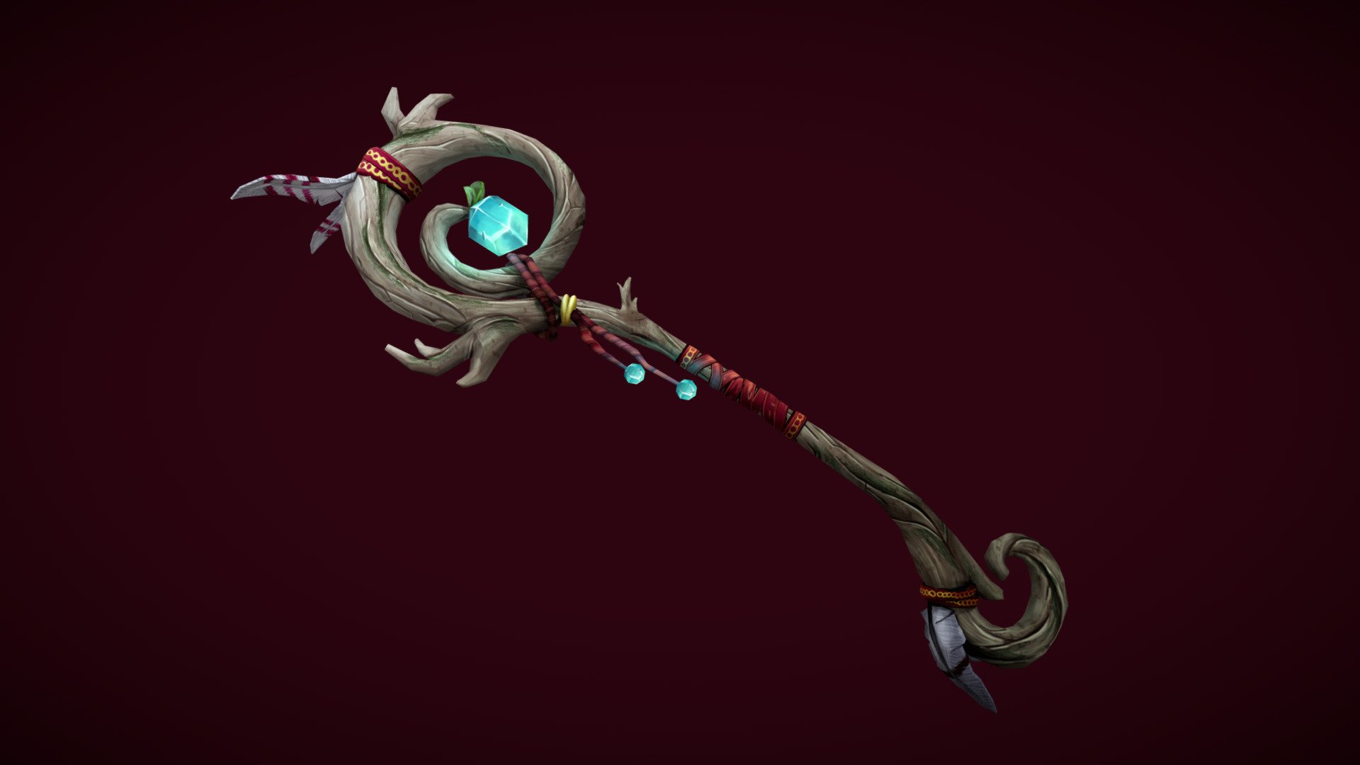 Weaponcraft Staff - 3D model by Cesanne Nooy van der Kolff (@ChapriArt ...