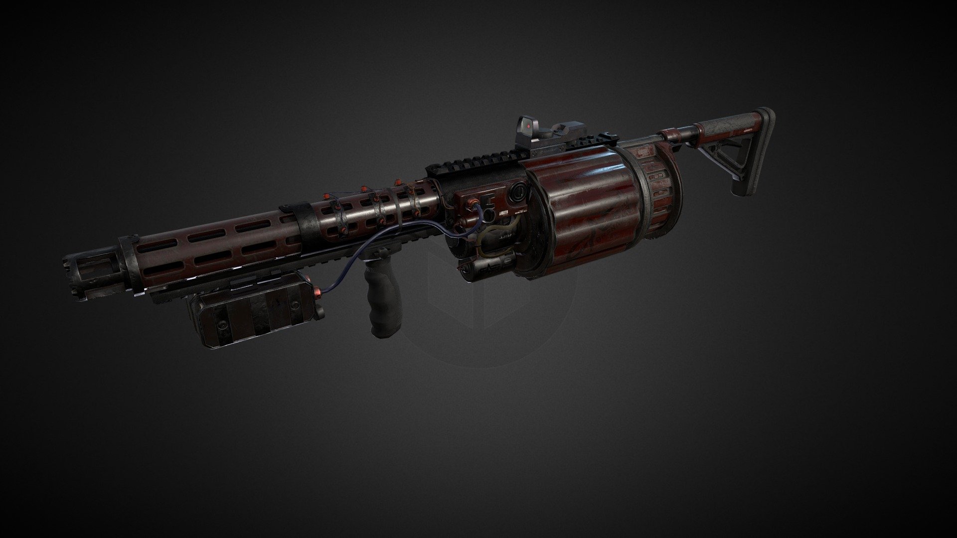 Grenade Launcher "Alpha Grenadier" - Buy Royalty Free 3D model by ...