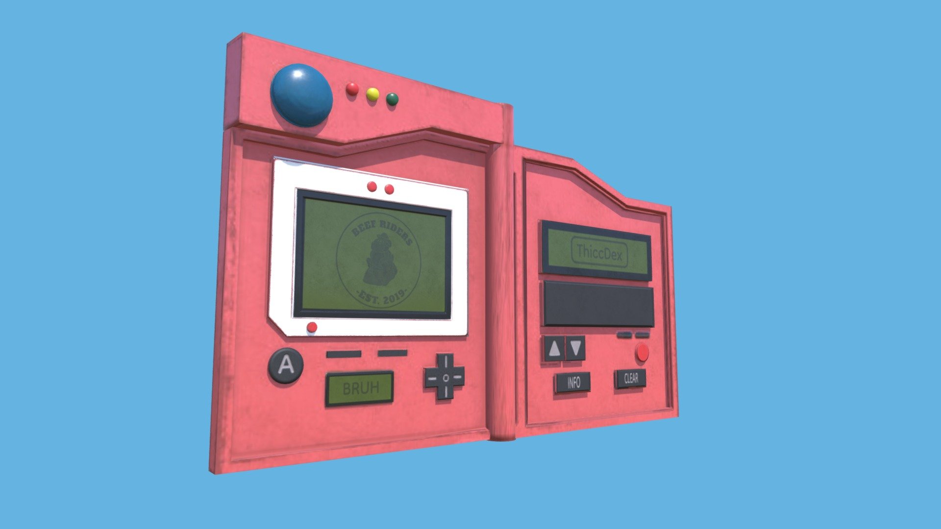 Pokedex beefriders edition - 3D model by BenAldJu [375cda5] - Sketchfab
