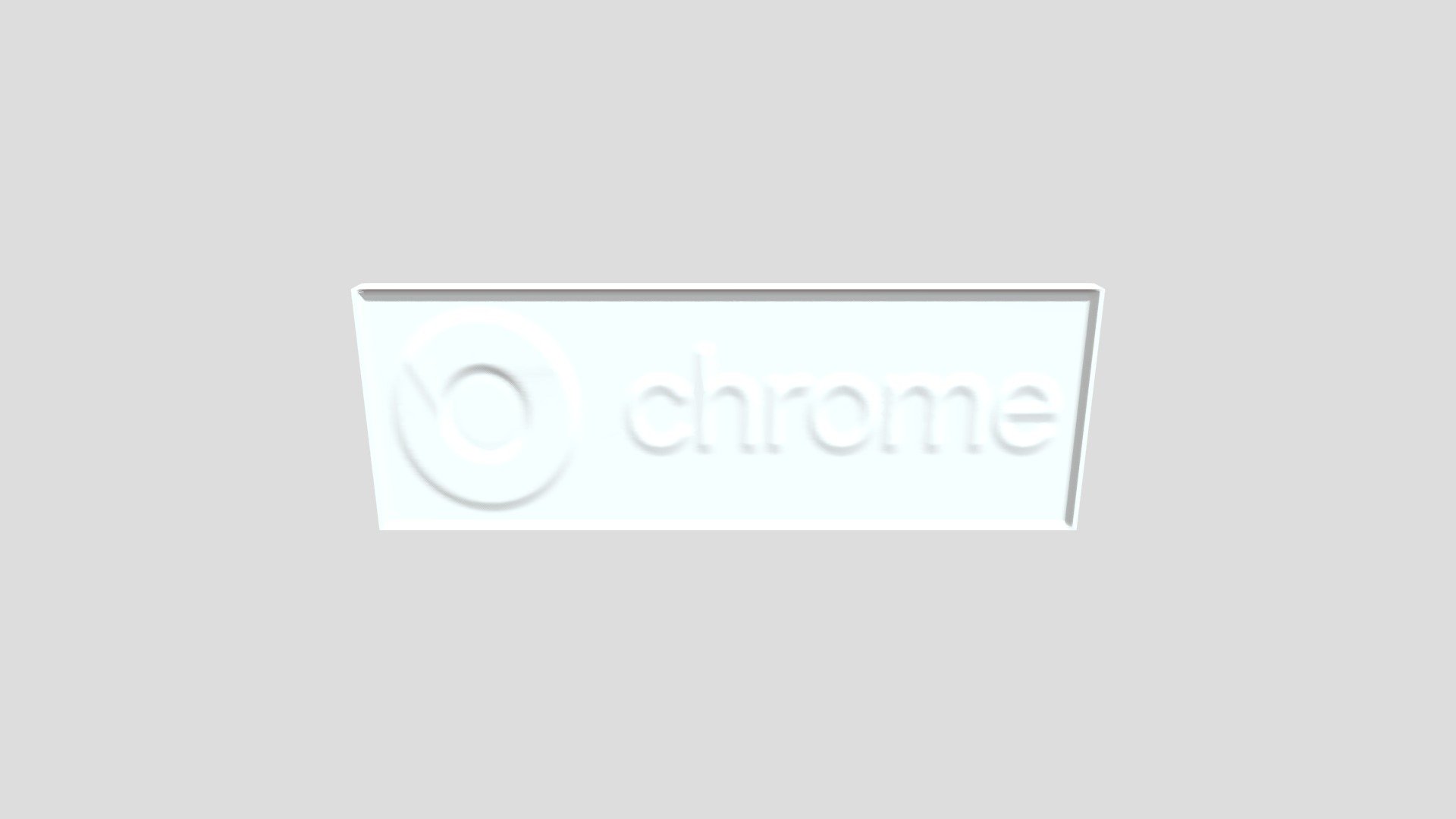 Chrome Logo Brick - Download Free 3D model by ...