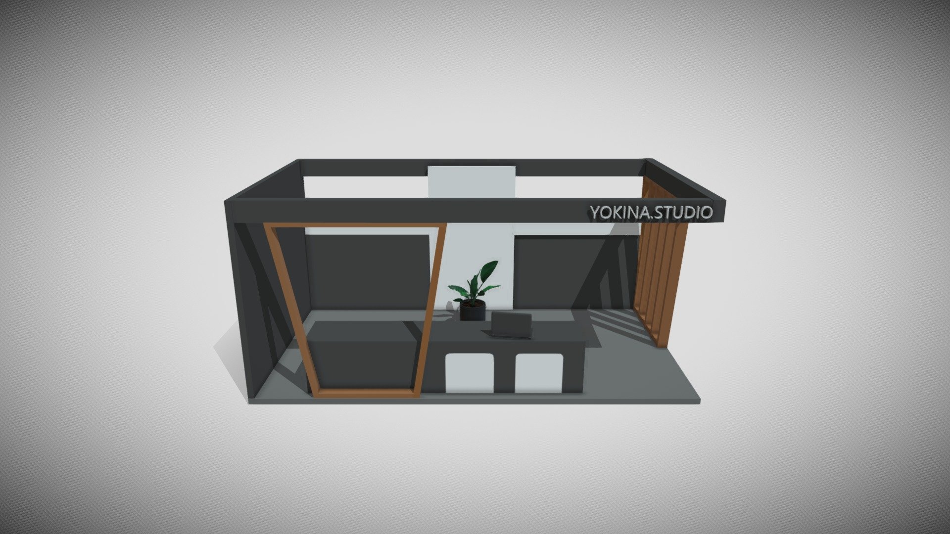 booth space - 3D model by athirafdy [37609c9] - Sketchfab