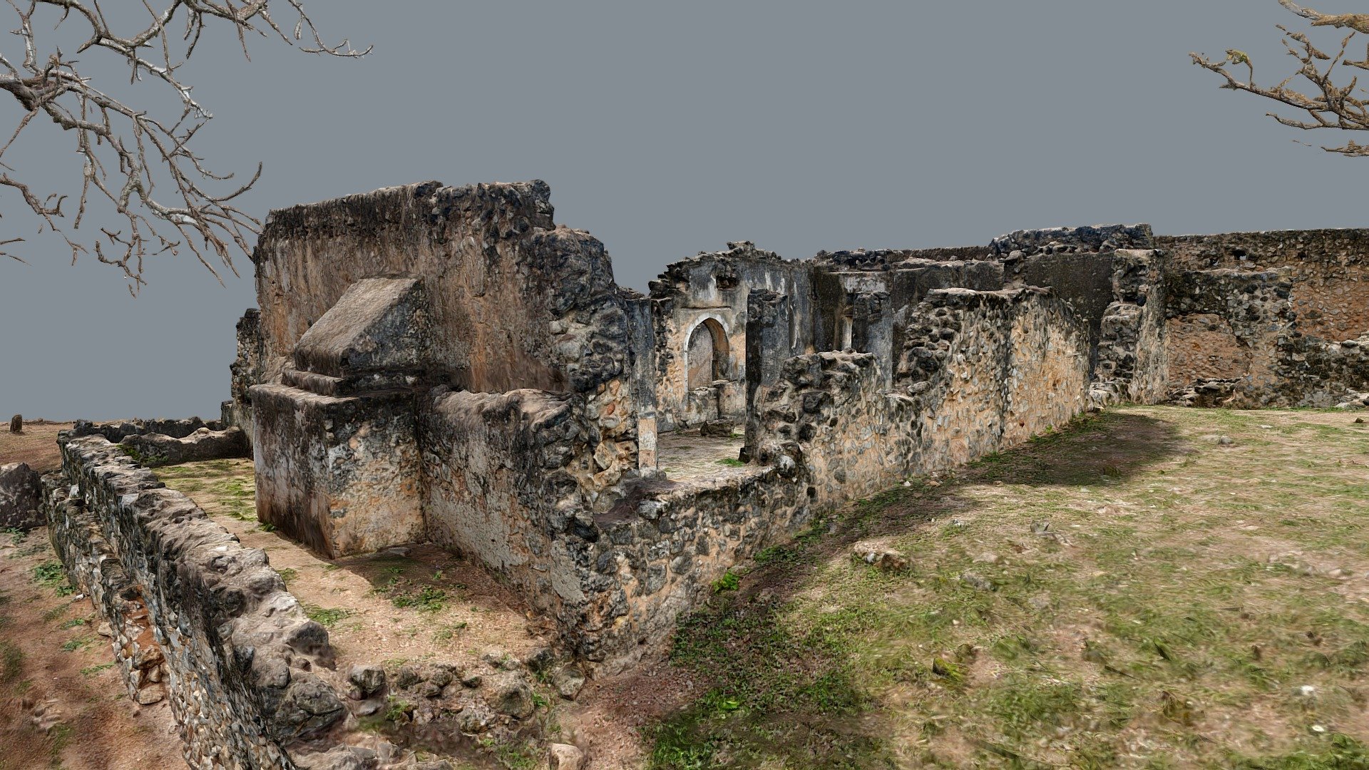 Malindi Mosque - Kilwa Kisiwani - Download Free 3D model by Vasilis ...