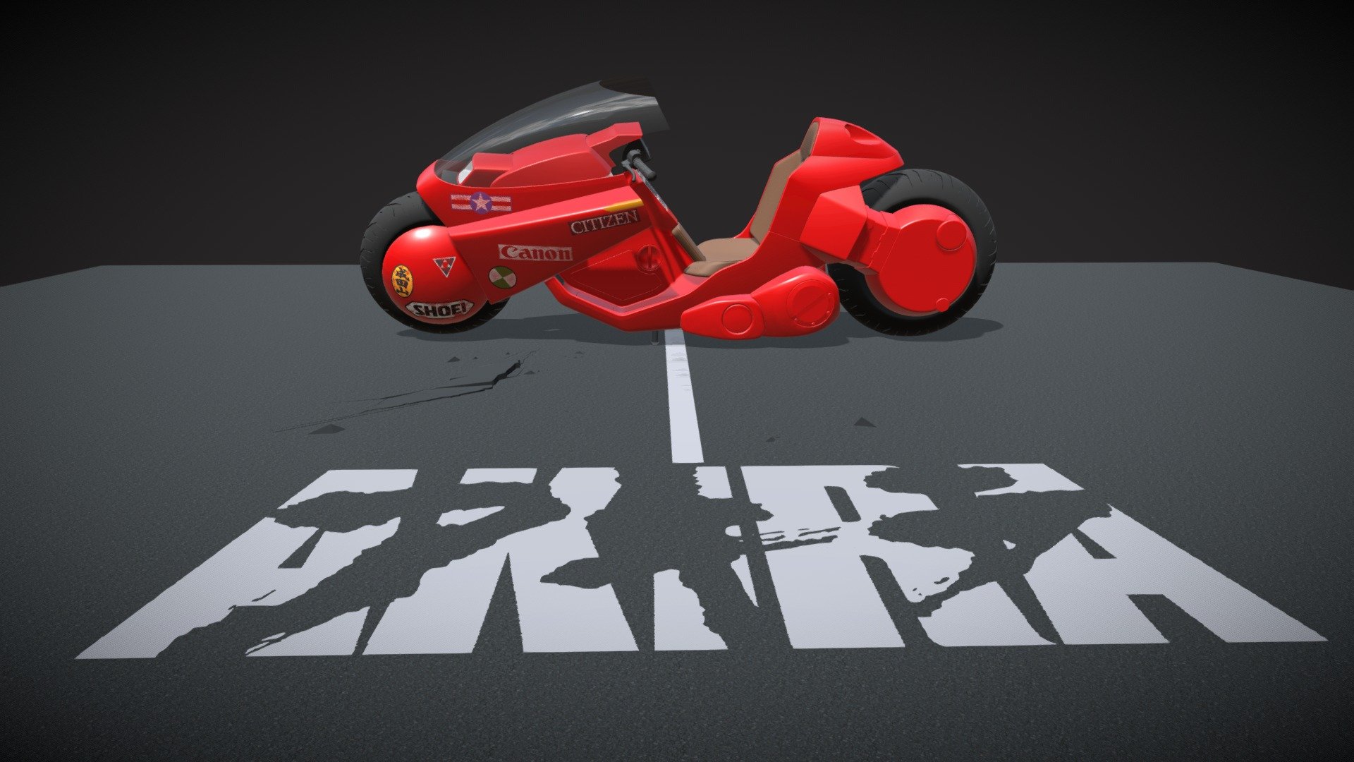 Kaneda's motorcycle - 3D model by YsModelersGuild [3762e4a] - Sketchfab