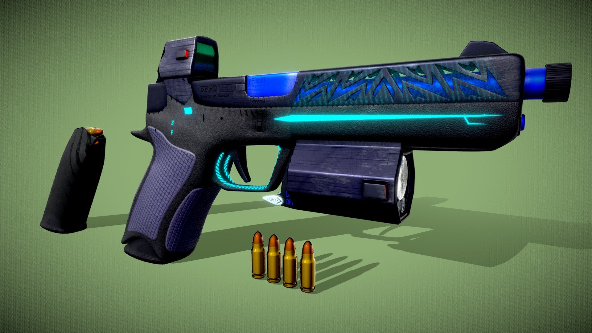 Kuro's Primary Service Weapon - 3D model by Brie-ations (@Brieations ...