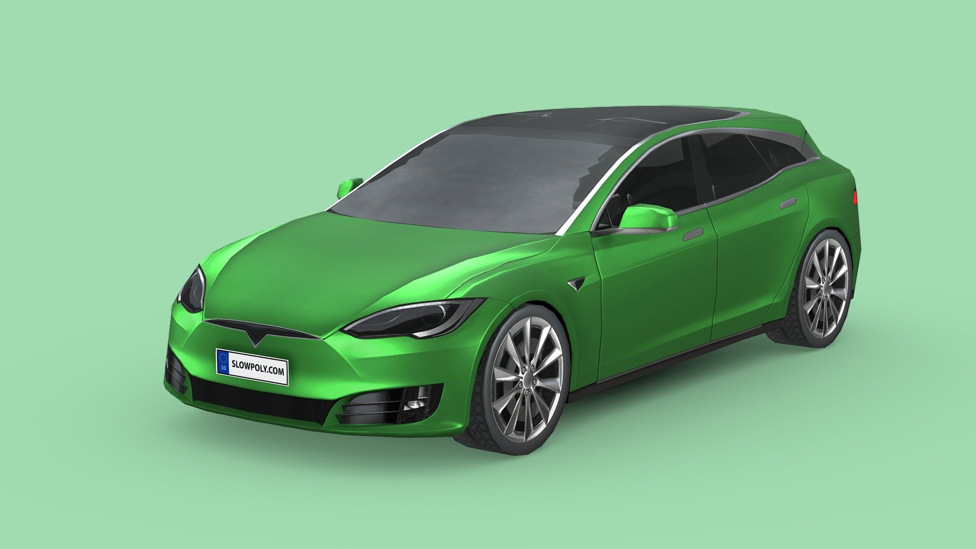 Tesla Model S Shooting Brake 2019 - 3D model by slowpoly [37655e6 ...