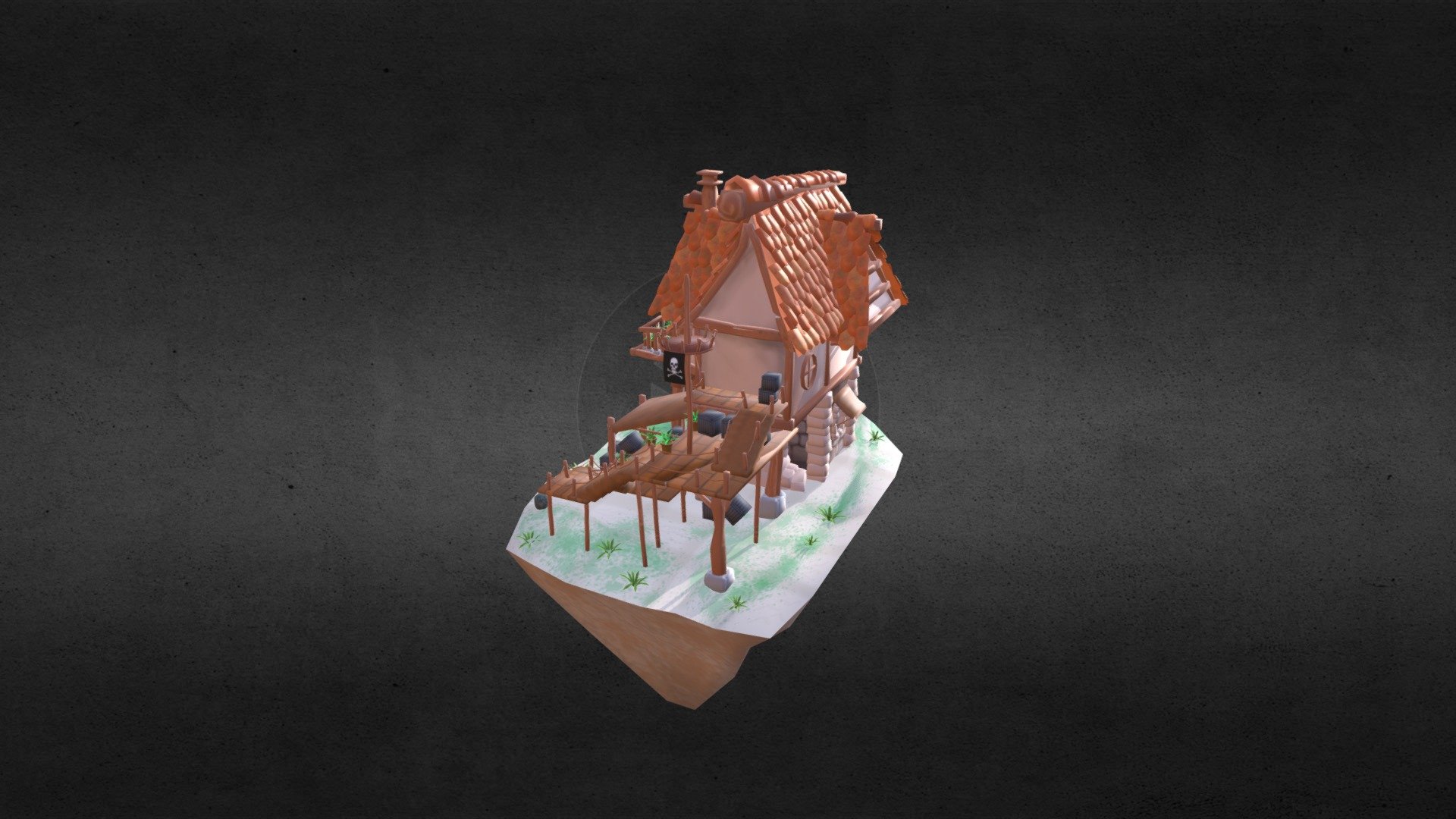 Stylized Low Poly Island - 3D model by hatemofficial [37663eb] - Sketchfab