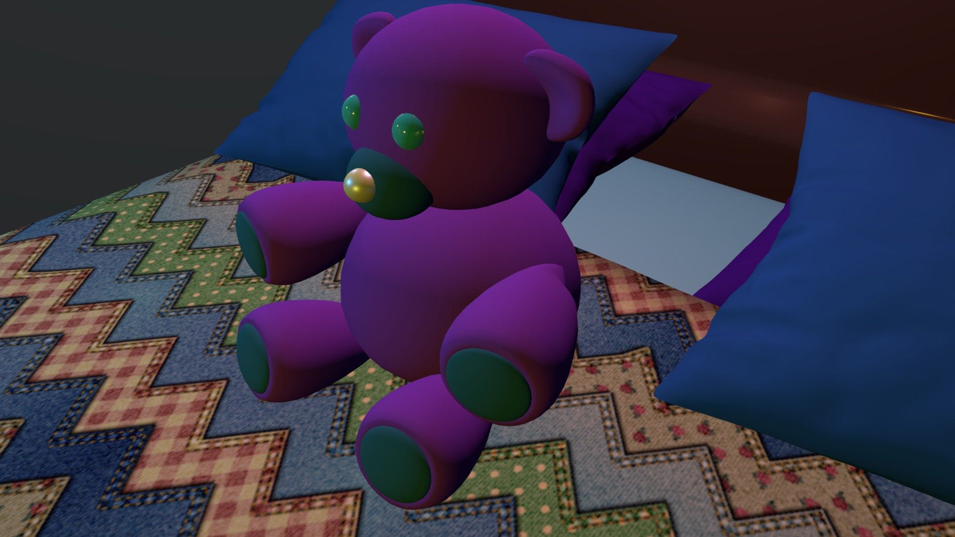 Bed with blanket - Download Free 3D model by MrsM [37665b1] - Sketchfab