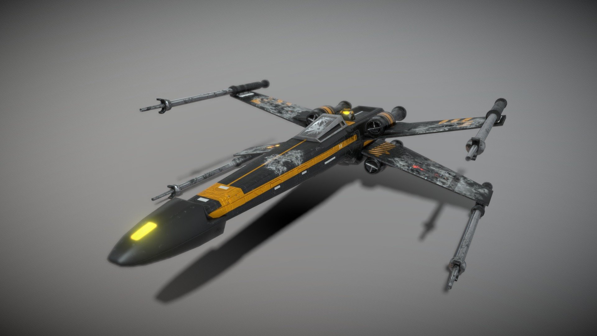 Star Wars X-Wing - 3D model by Tomas Peralta (@TomasPeralta) [3767374 ...